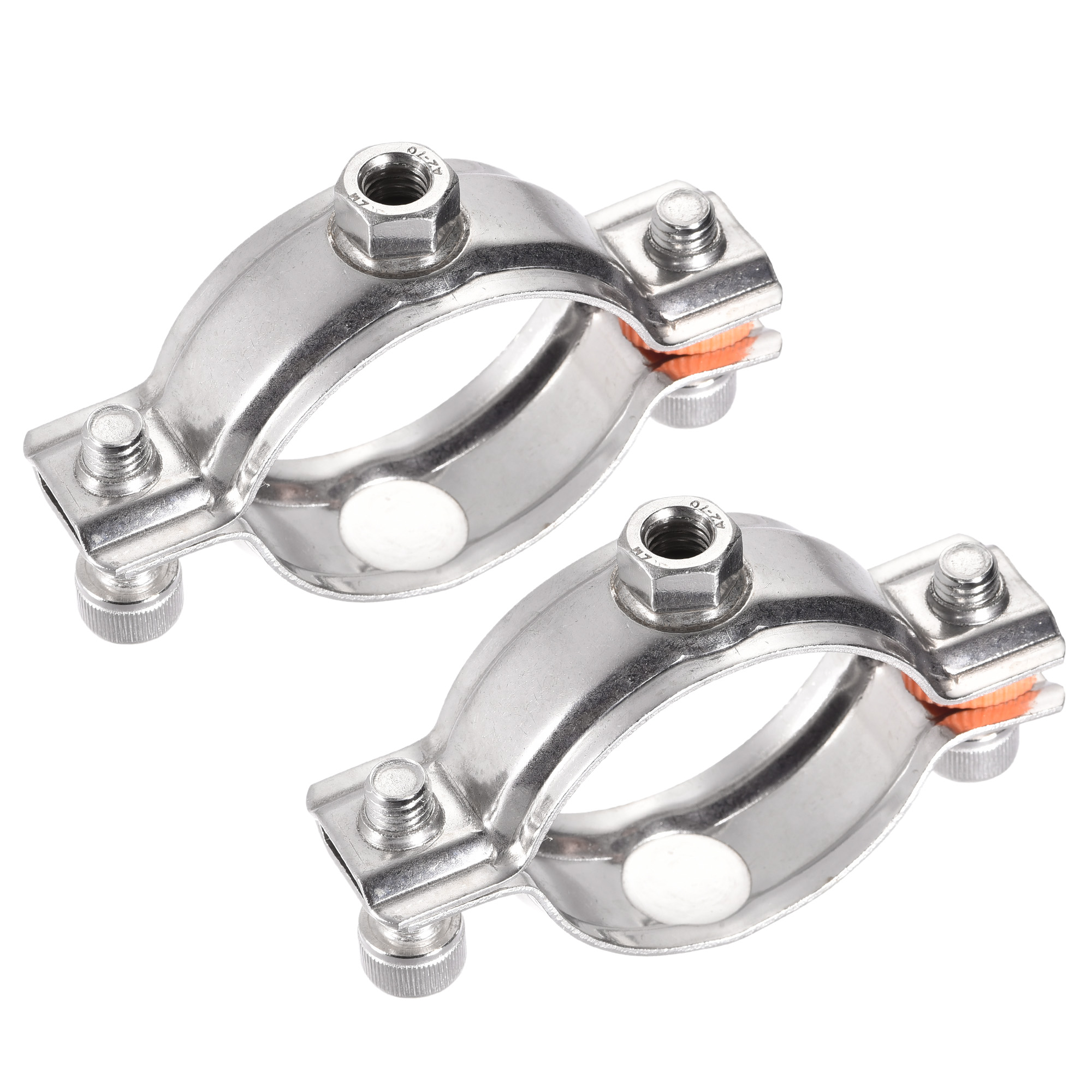 Uxcell 304 Stainless Steel Wall Ceiling Mount Pipe Supports 48 - 51mm ...