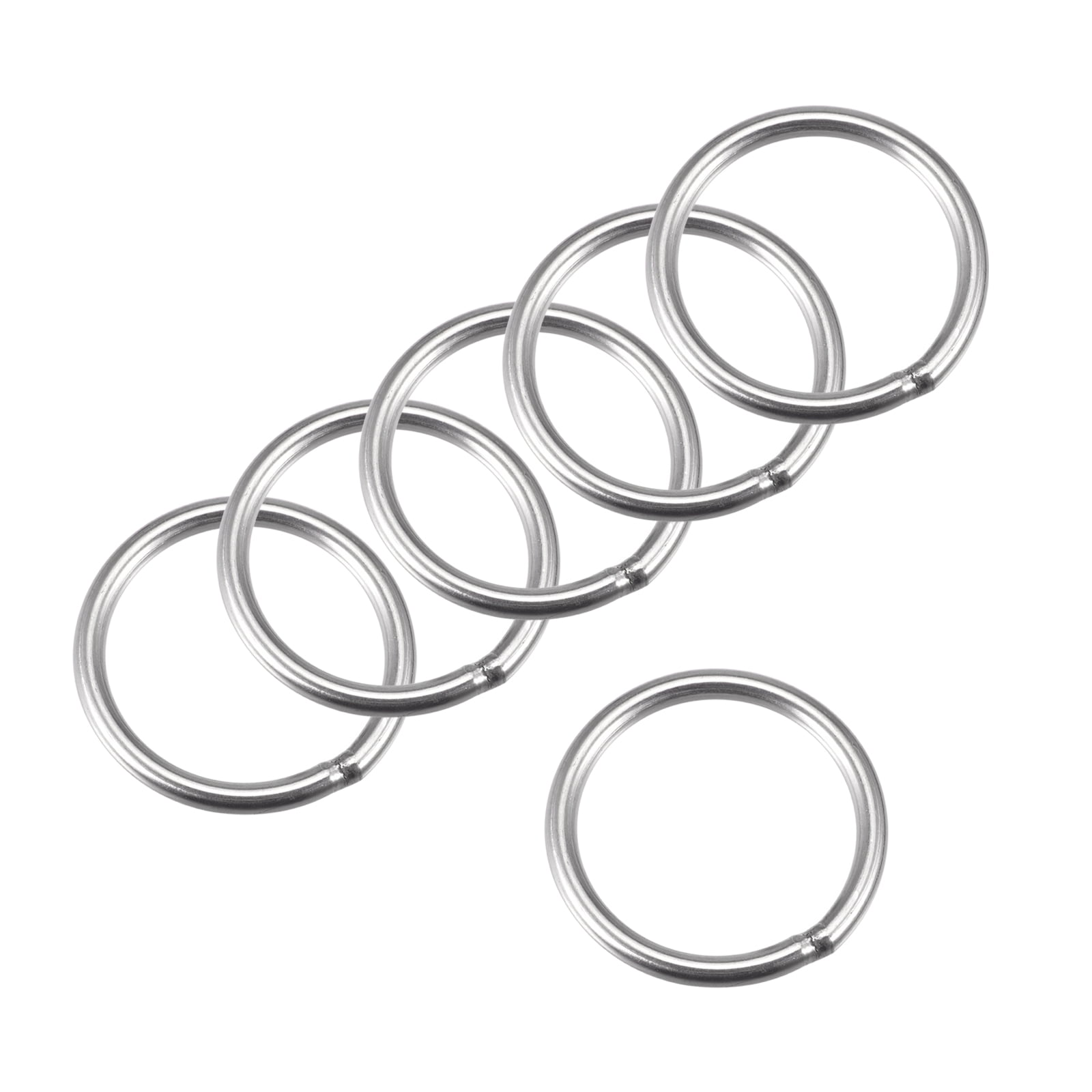 Uxcell 304 Stainless Steel Welded O Rings, Hardware for Hanging Plant ...