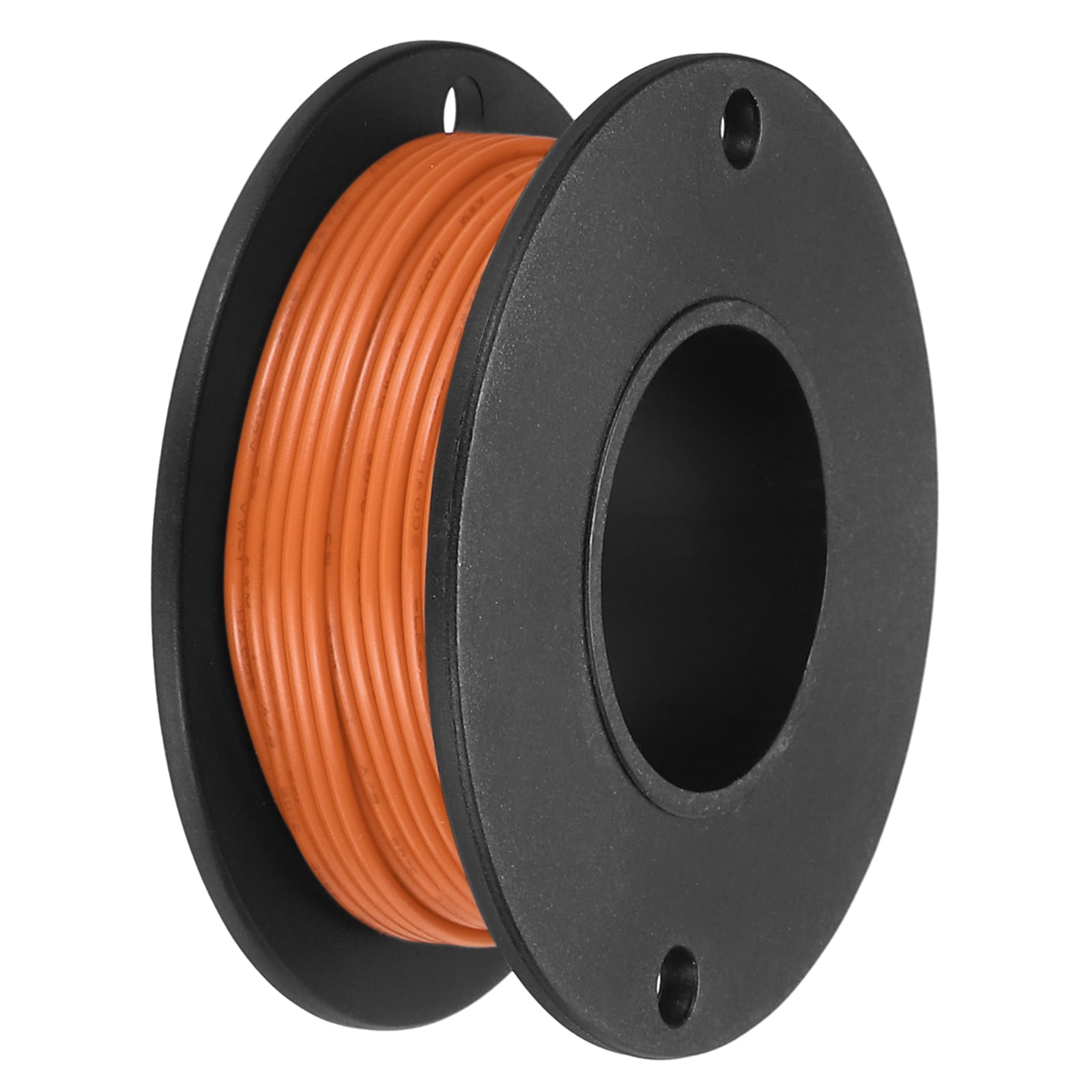 Uxcell 30AWG Stranded Wire PVC Hookup 10M/33ft Orange, Electrical Wire ...