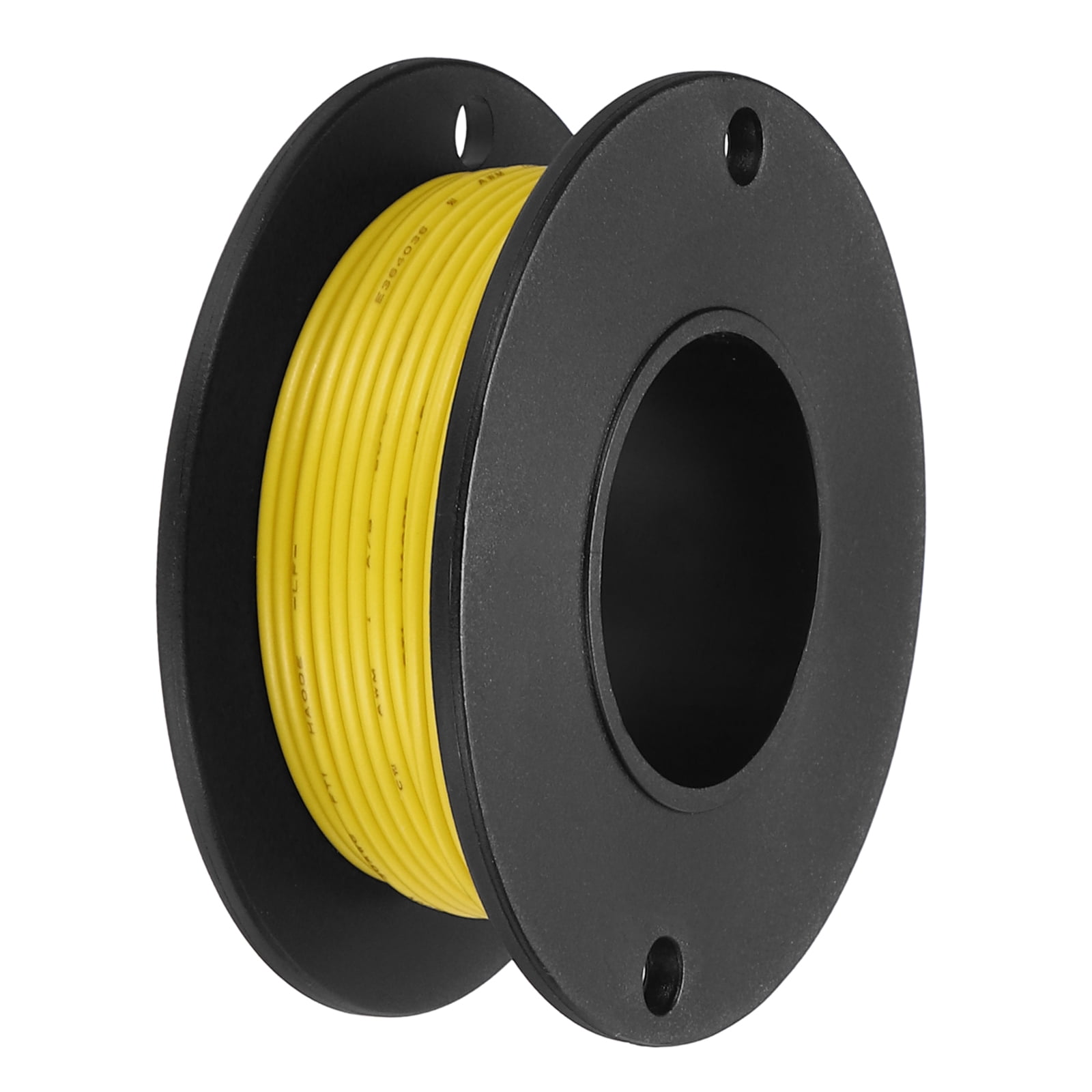 Uxcell 30AWG Stranded Wire PVC Hookup 10M/33ft Yellow, Electrical Wire ...
