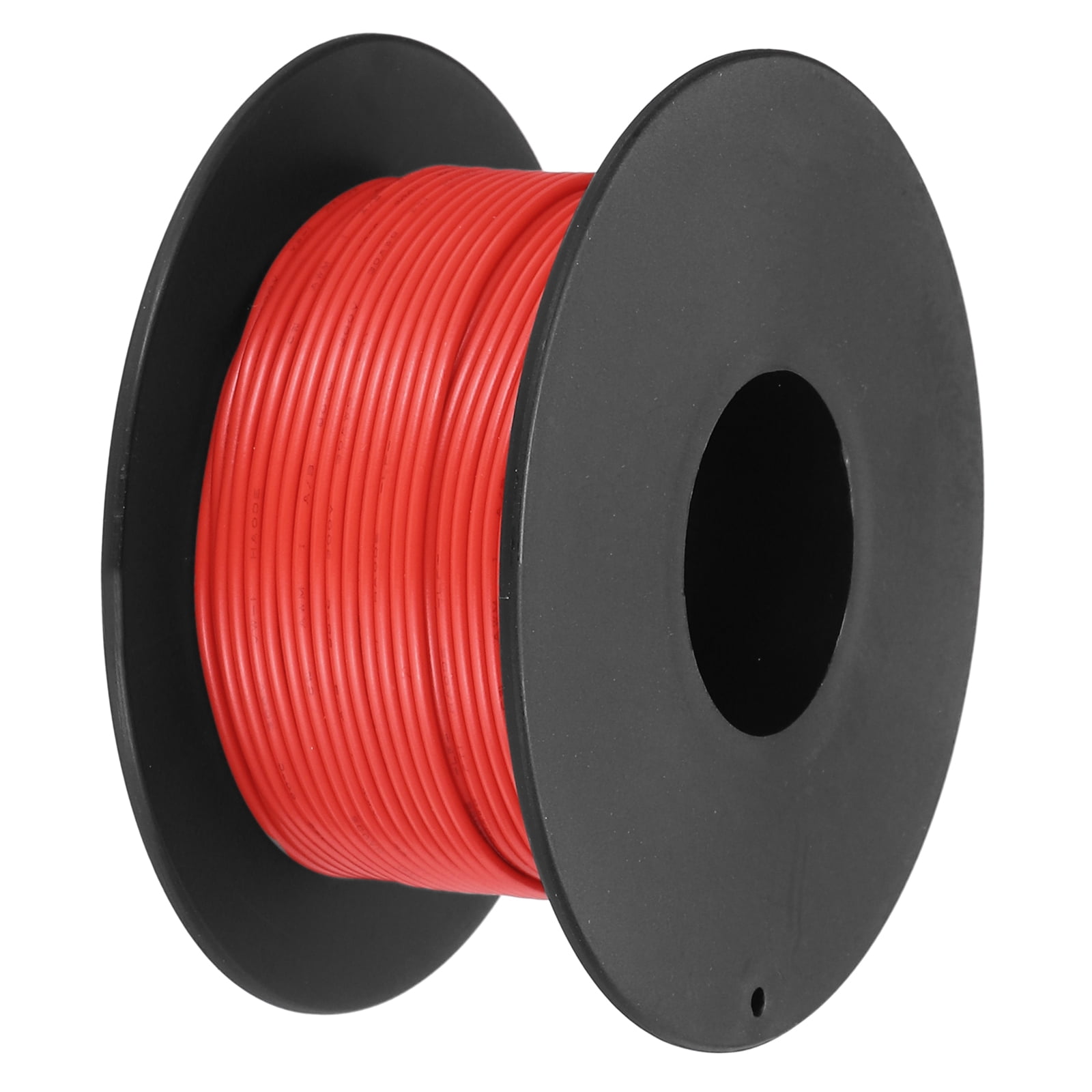 Uxcell 30AWG Stranded Wire PVC Hookup 30M/98ft Red, Electrical Wire UL1007 Spool - Walmart.com