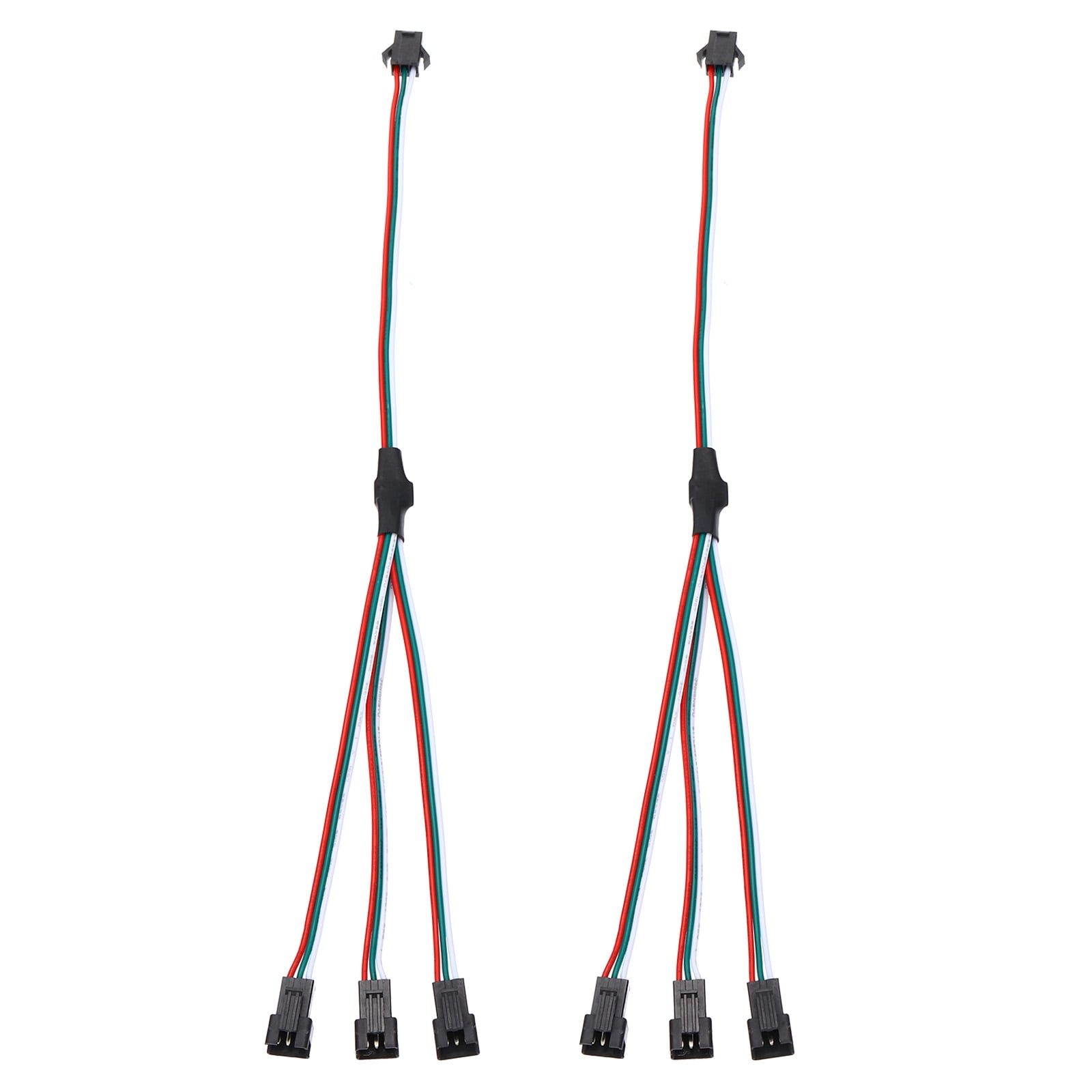 Uxcell 30CM 1 to 3 ARGB Splitter Cable, 2 Pcs PWM Fans RGB Extension Power Cord with SM 3 Pin ...