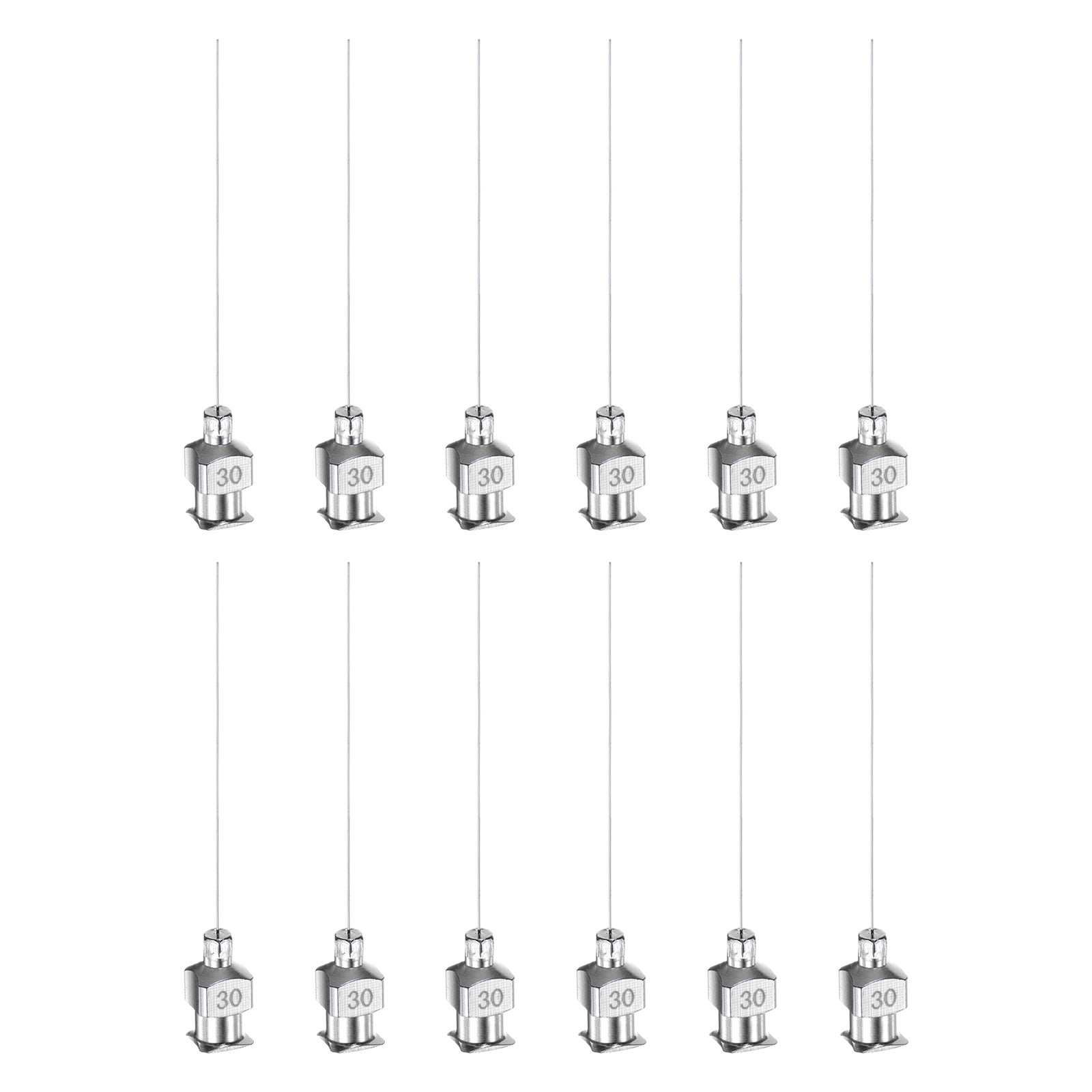 Uxcell 30G Stainless Steel Dispensing Needles, 1 1/2" Glue Needle Tube ...