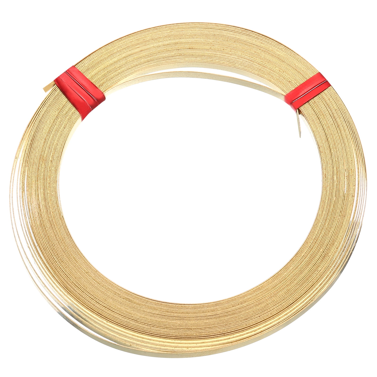 Uxcell 30Gauge/0.25mm 3mm Width 19.69 Feet Flat Brass Wire, Brass ...