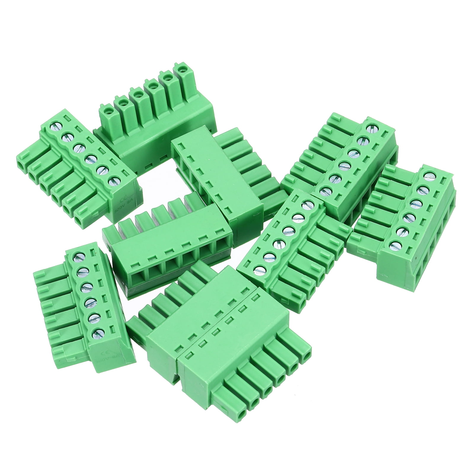 Uxcell 30PCS 3-Pin PCB Mount Screw Terminal Block Connectors 2.54mm Pitch for Home Appliances ...