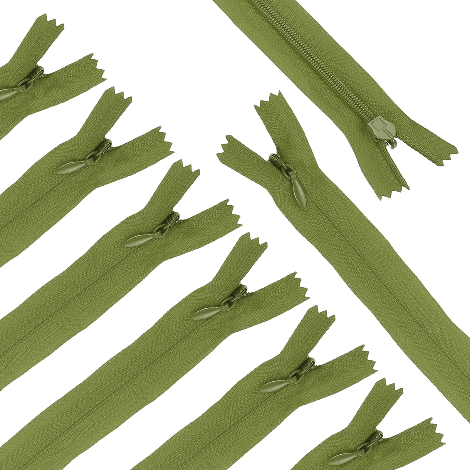 Uxcell 30Pack 10" Nylon Coil Zippers, #3 Closed End Jacket Zippers ...