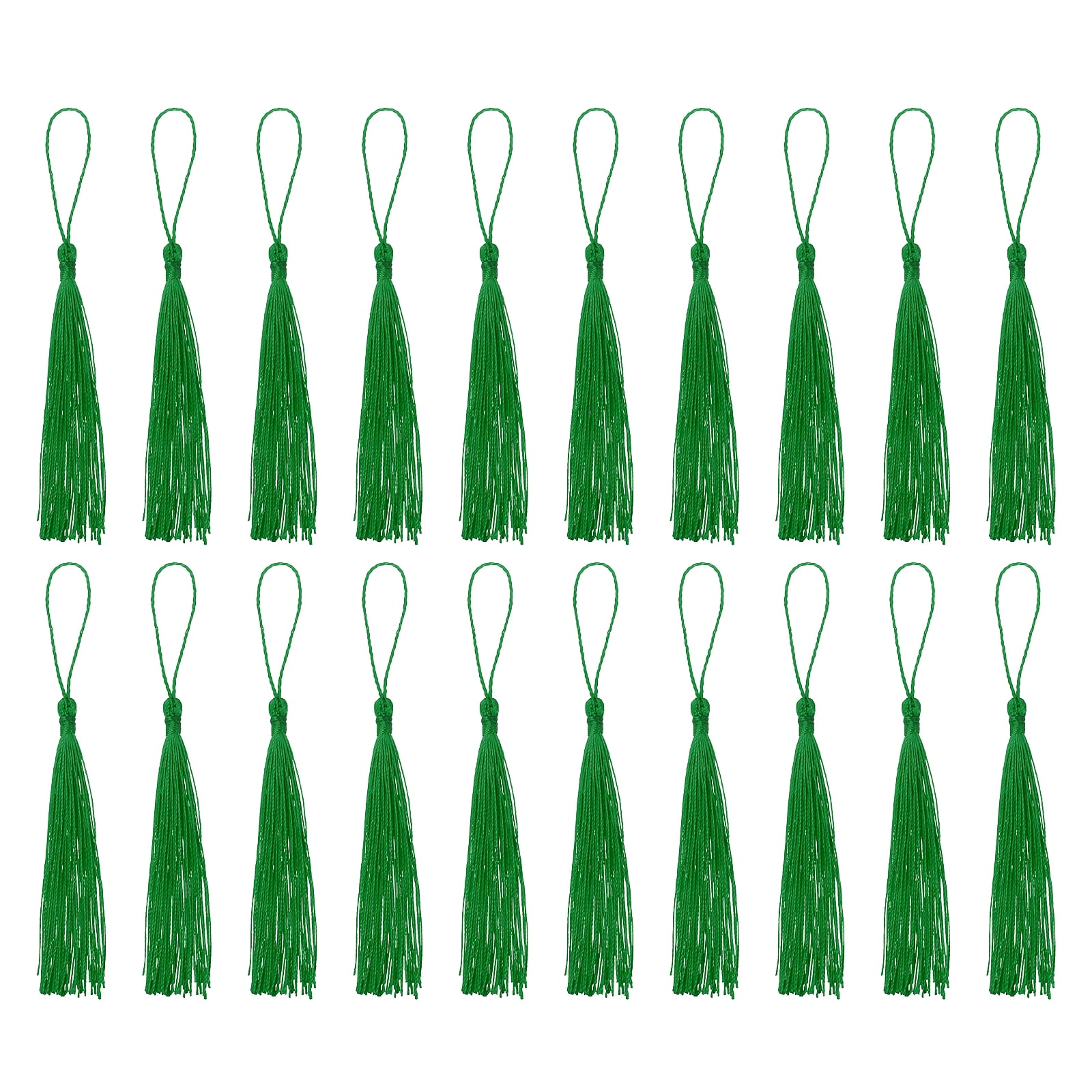 Uxcell 30Pack 5" Silky Bookmark Tassels with Loop for DIY Craft ...