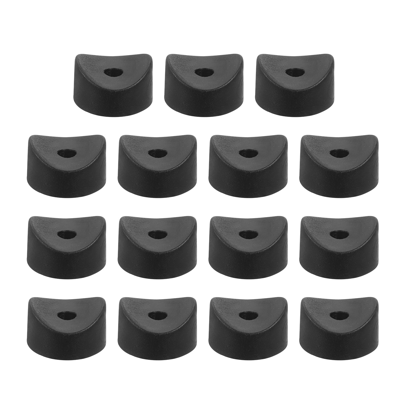 Uxcell 30Pack Plastic Round Washers, 5mm x 22mm x 8mm Black PE Concave ...