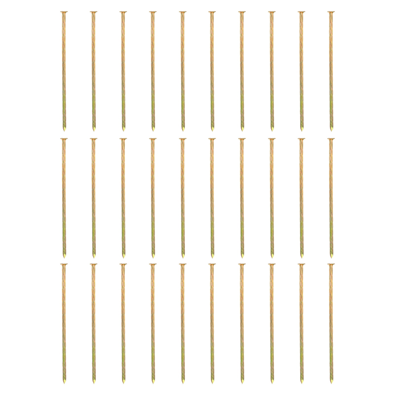 Uxcell 30Pack Spiral Anchoring Stakes, 10 Inch Galvanized Artificial ...
