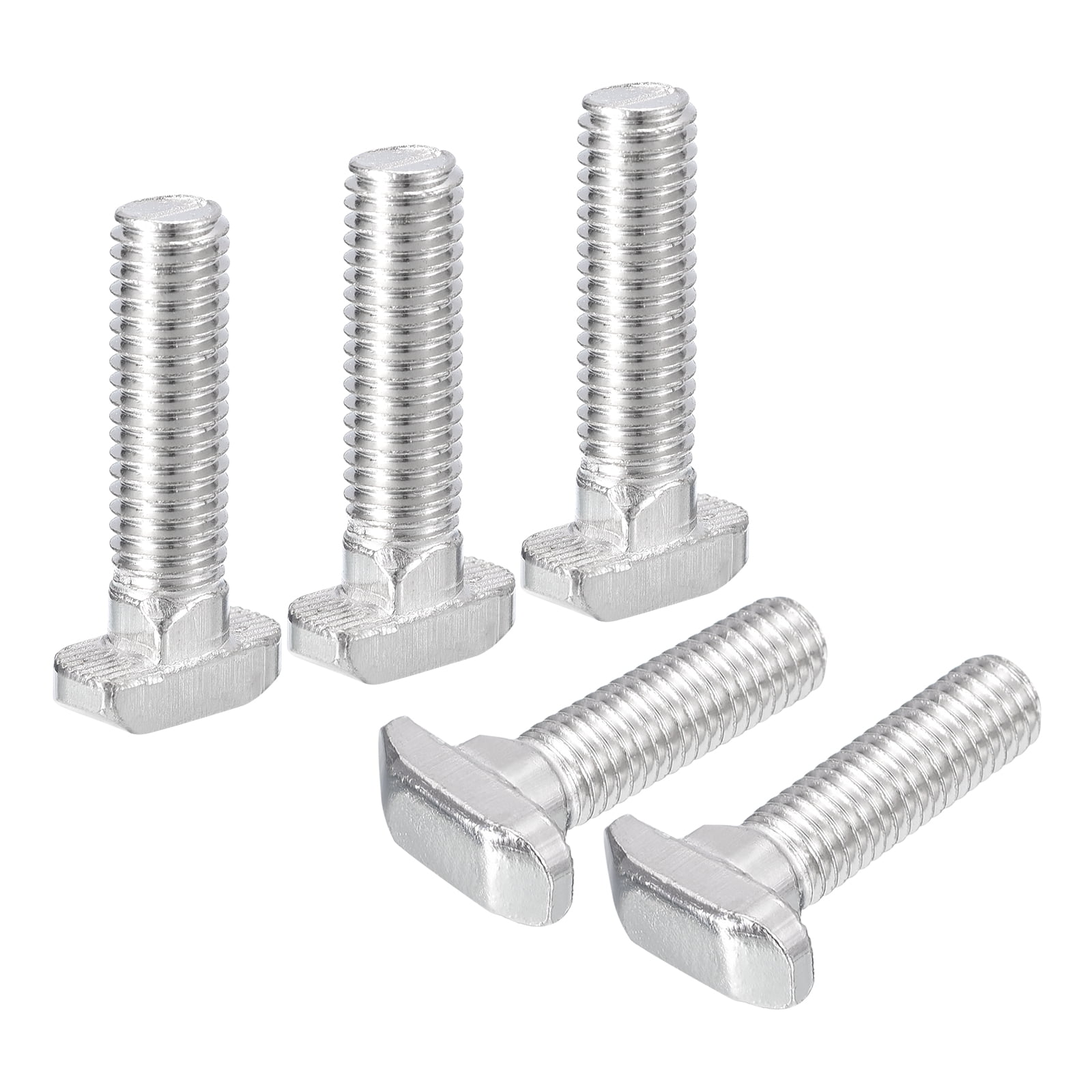 Uxcell 30Pack T-Slot Bolts, M8 x 35mm Carbon Steel Hammer Head Bolt T ...