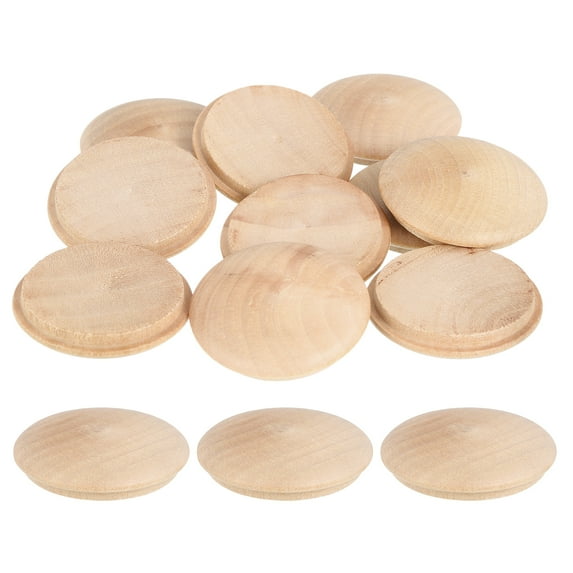 Uxcell 30Pack Wood Button Plugs, 40mm/1.57" Hardwood Screw Hole Plug ...