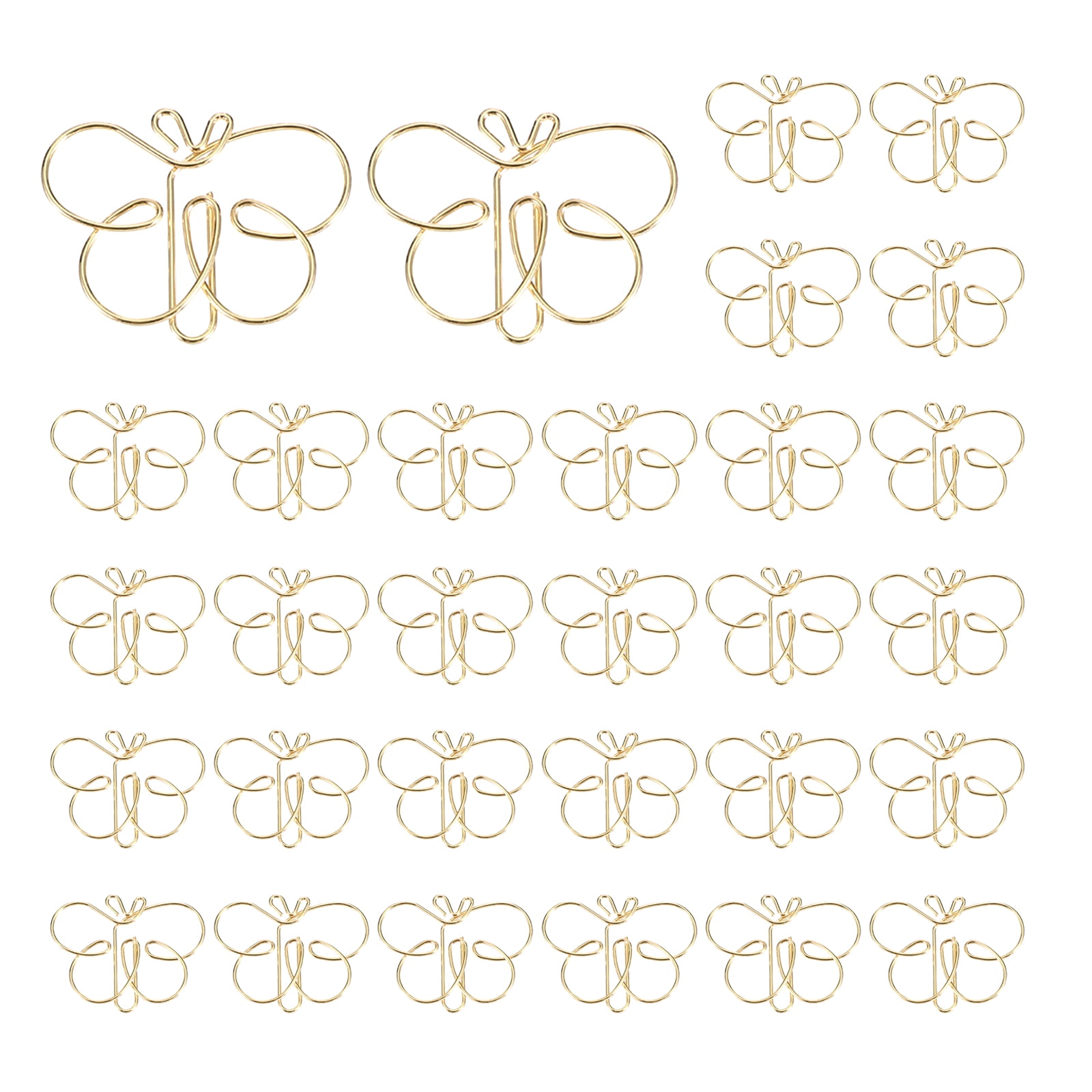 Uxcell 30Pcs Butterfly Shape Cute Paper Clip for Fun Office Supplies ...