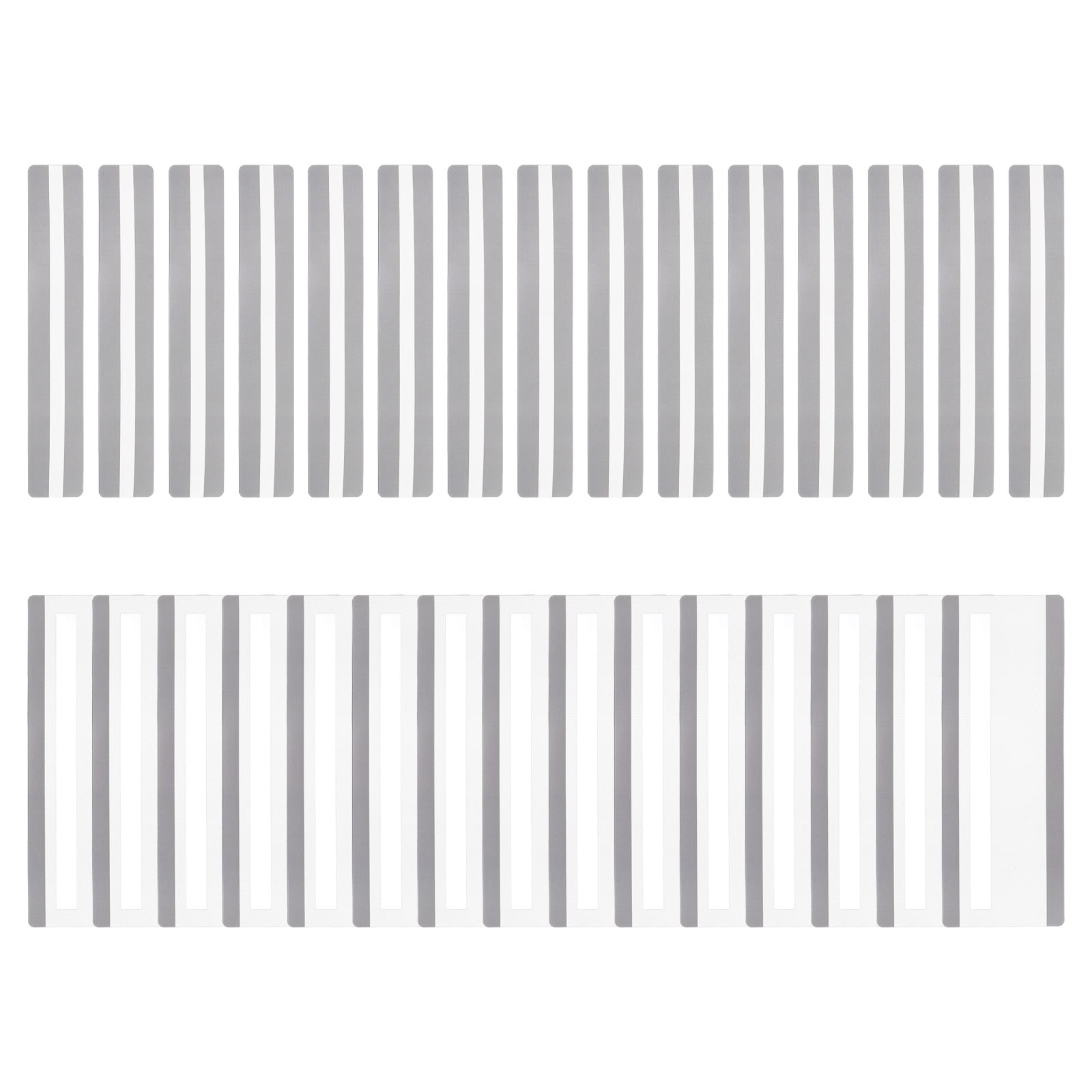 Uxcell 30Pcs Guided Reading Highlight Strips, 2 Sizes Colored Overlay ...
