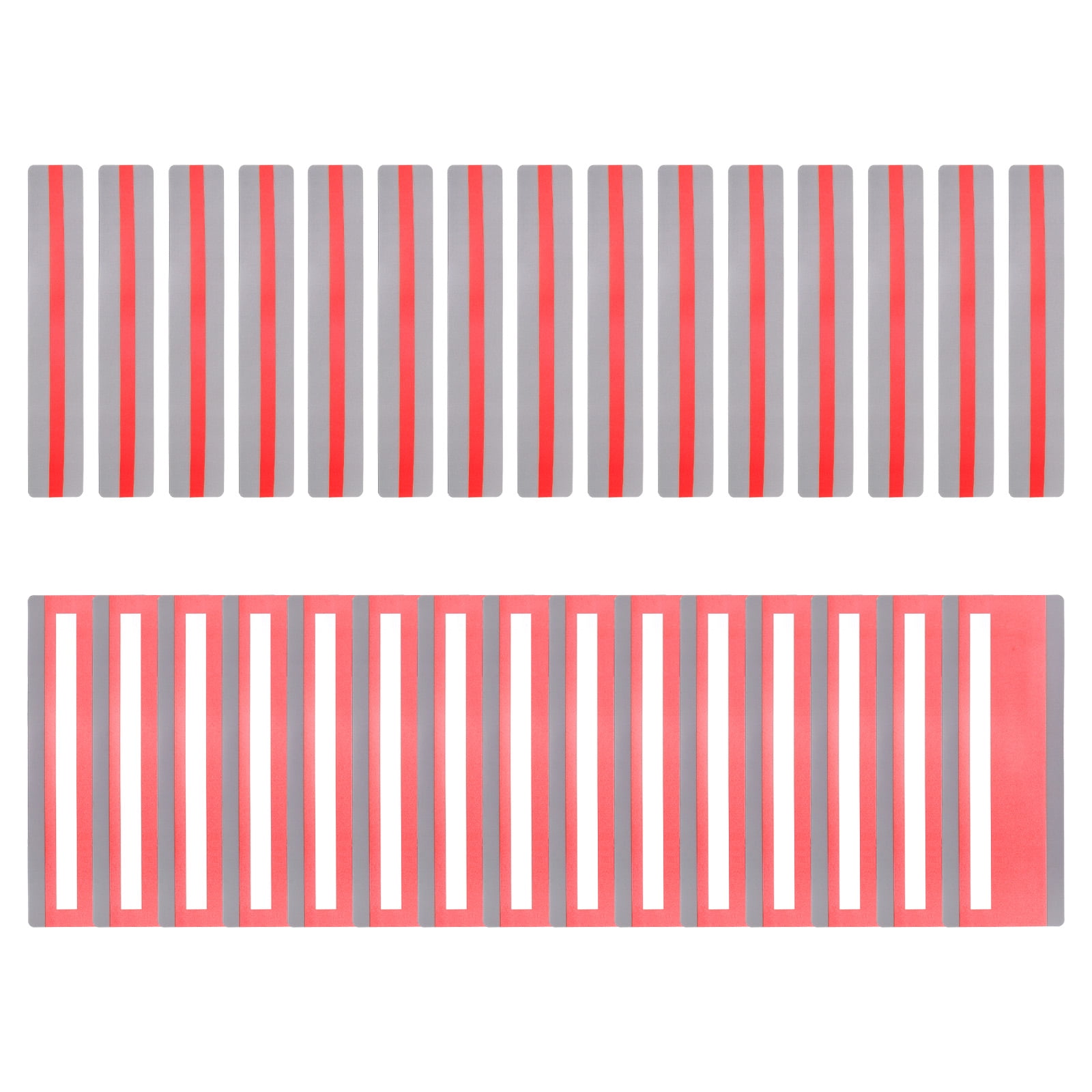Uxcell 30Pcs Guided Reading Highlight Strips, 2 Sizes Colored Overlay ...