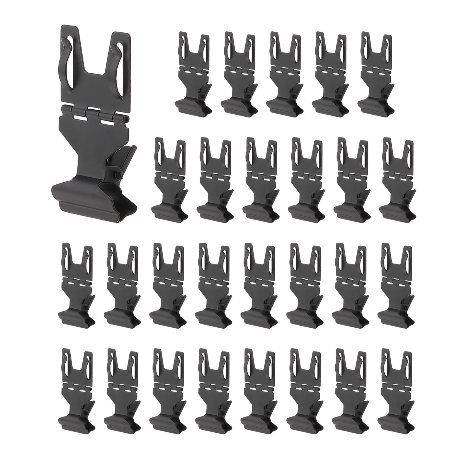 Uxcell 30Pcs Metal Sign Clips, Rotatable Sign Holder Stand Clips Label ...