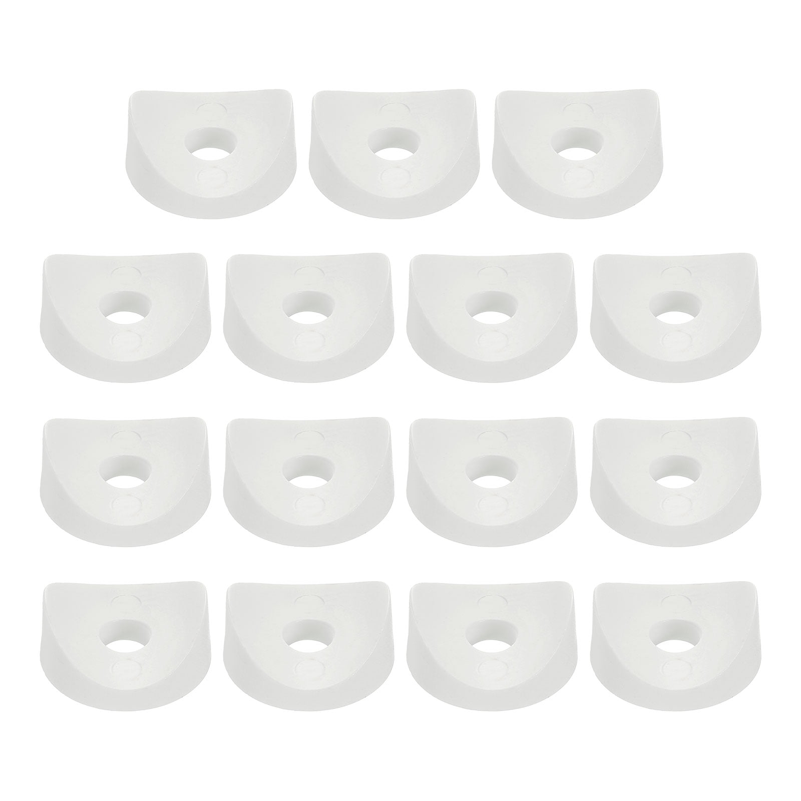 Uxcell 30Pcs Plastic Round Washers, 6mm x 22mm x 3mm White PE Concave ...