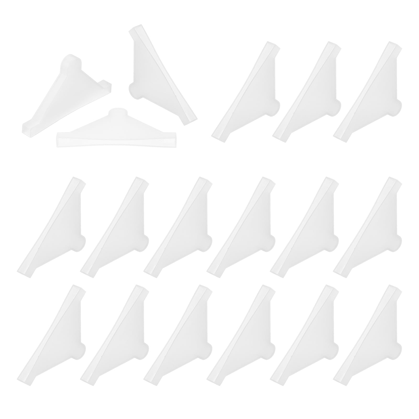 Uxcell 30Pcs Triangle Glass Corner Protector, 0.2 Inch Plastic Glass ...
