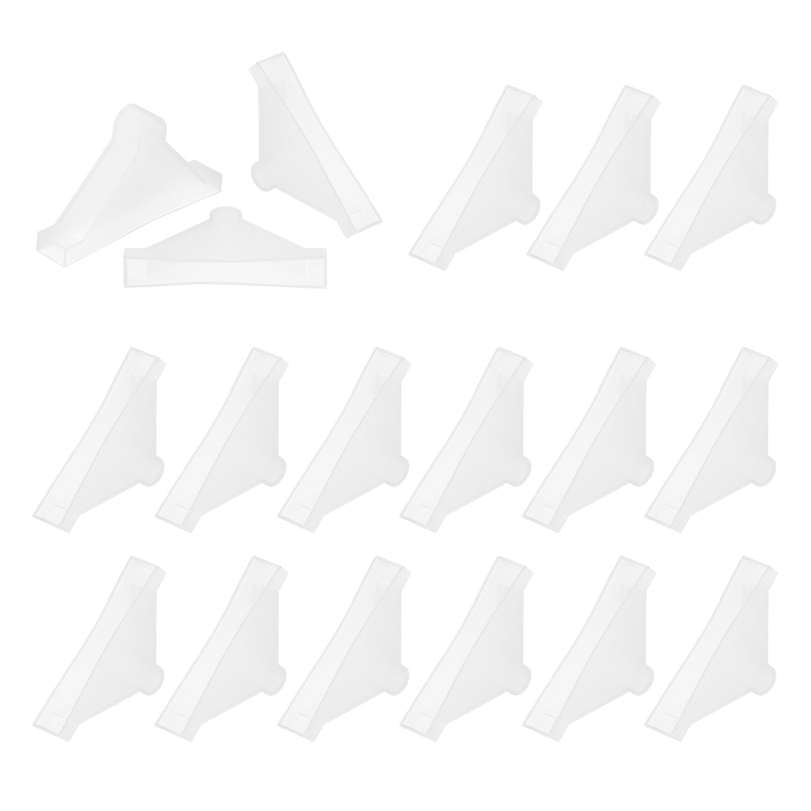 Uxcell 30Pcs Triangle Glass Corner Protector, 0.39 Inch Plastic Glass ...