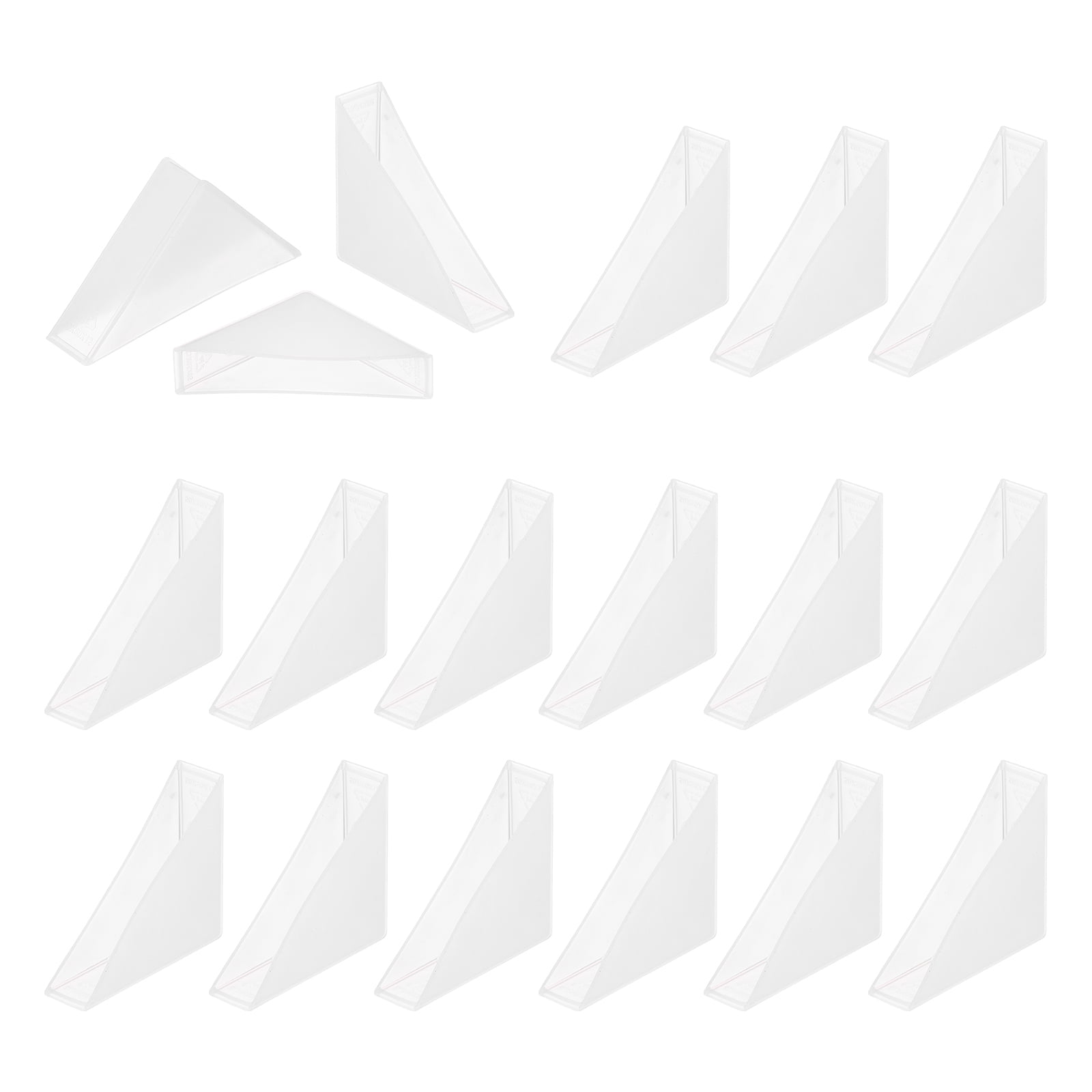 Uxcell 30Pcs Triangle Glass Corner Protector, 0.47 Inch Plastic Glass ...