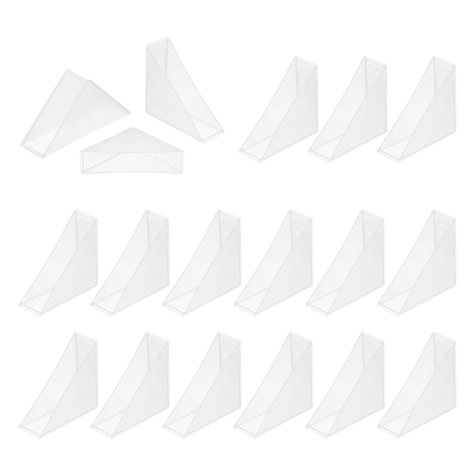 Uxcell 30Pcs Triangle Glass Corner Protector, 0.63 Inch Plastic Glass ...