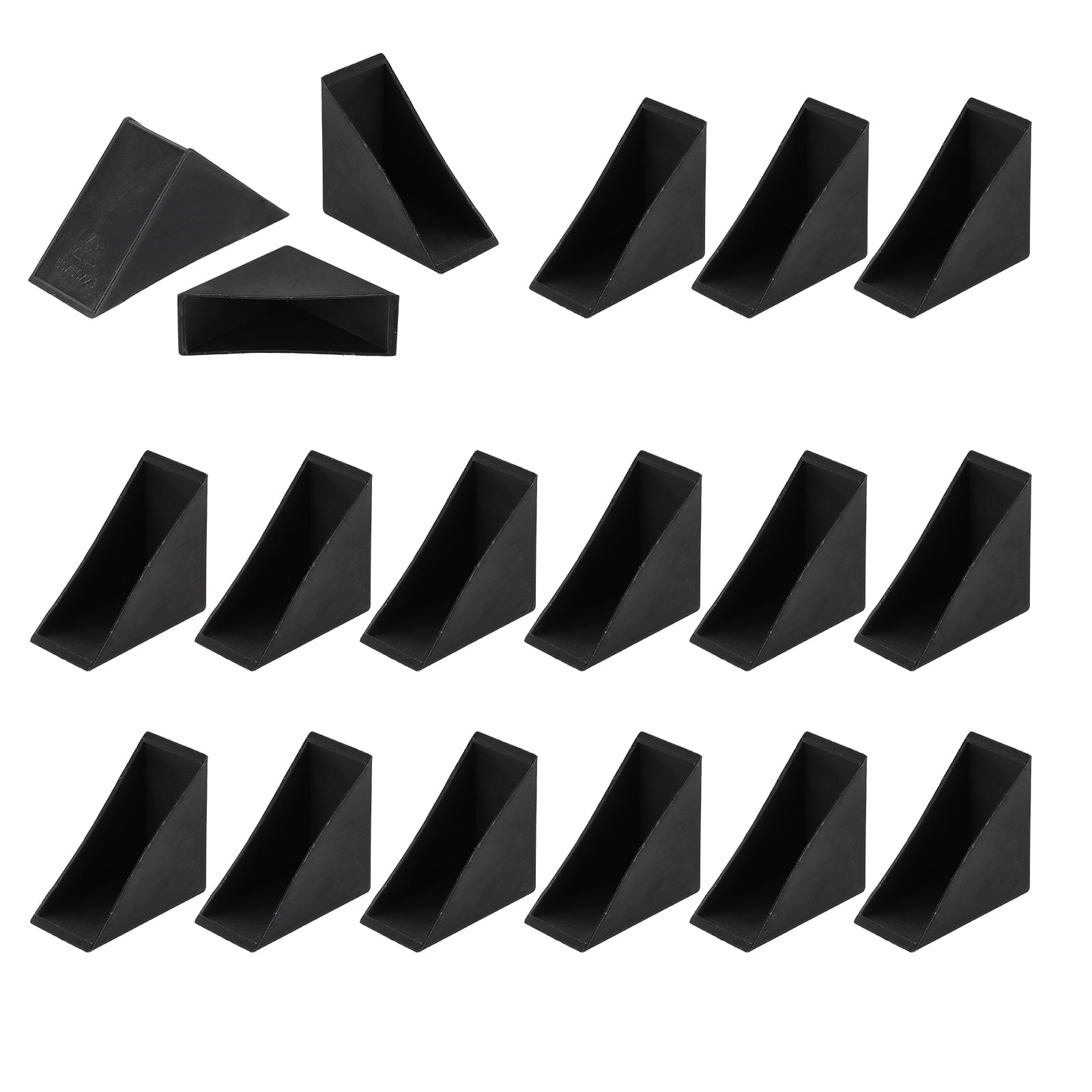 Uxcell 30Pcs Triangle Glass Corner Protector, 0.91 Inch Plastic Glass ...