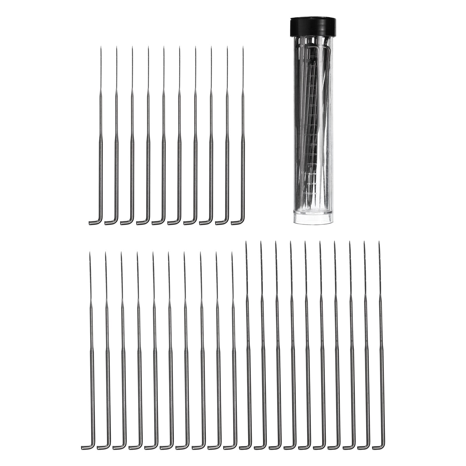 Uxcell 30Pcs Wool Felt Needle Set 3 Sizes Handcraft Felting Needles Kit ...