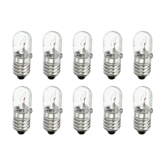 Uxcell 30V/3W E10 Warm Yellow Light Mini Incandescent Bulbs with Box 1 ...