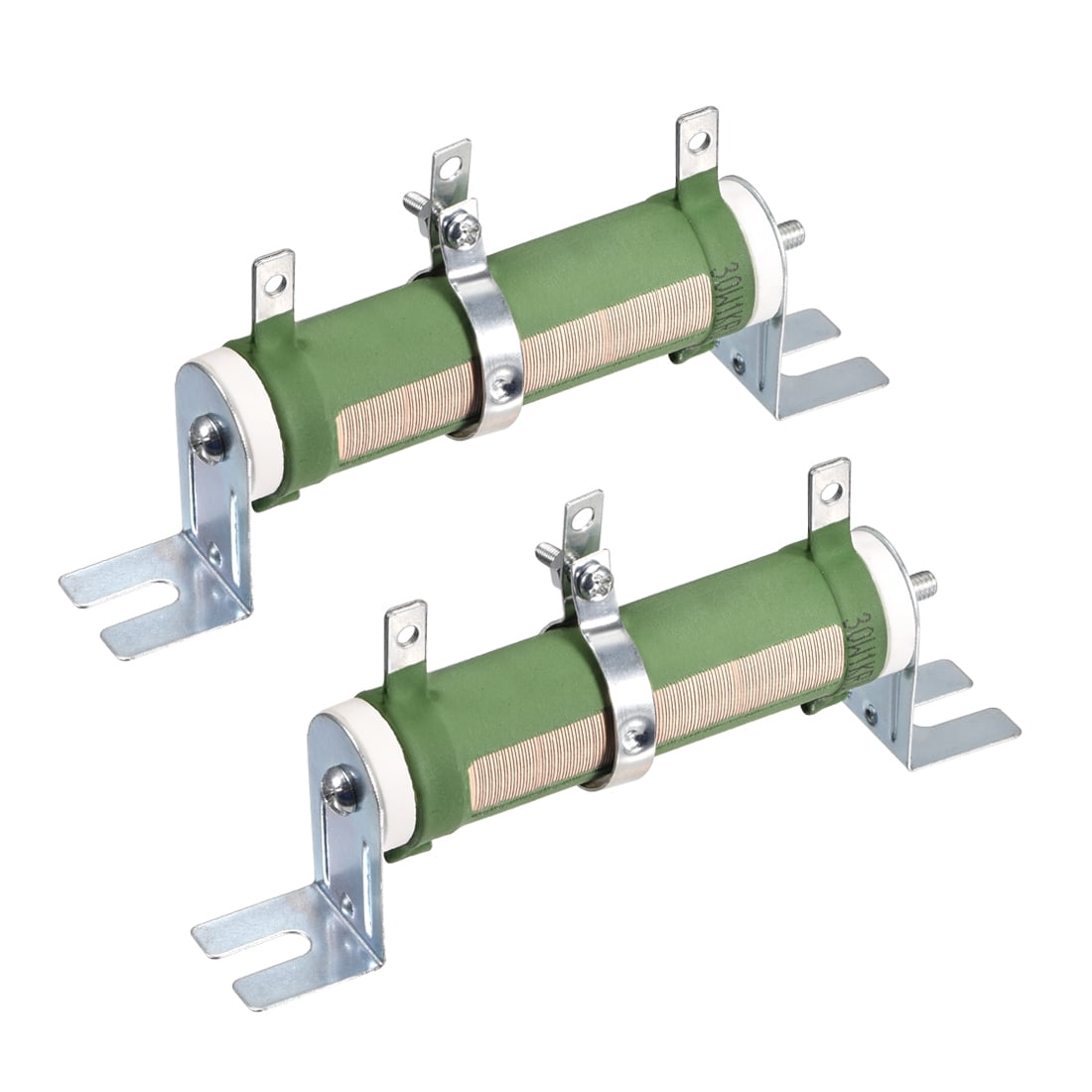 Uxcell 30W 1K Ohm Wire Wound Tubular Resistor Tube-Type Variable +/-5% ...