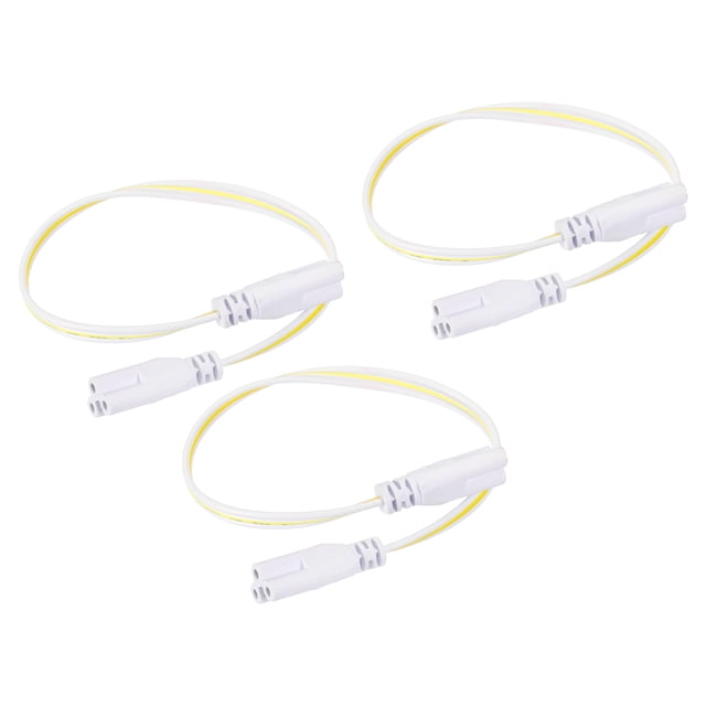 Uxcell 30cm 3 Pin LED Integrated Tube Cable Link Cords T4 T5 T8 Lamp ...