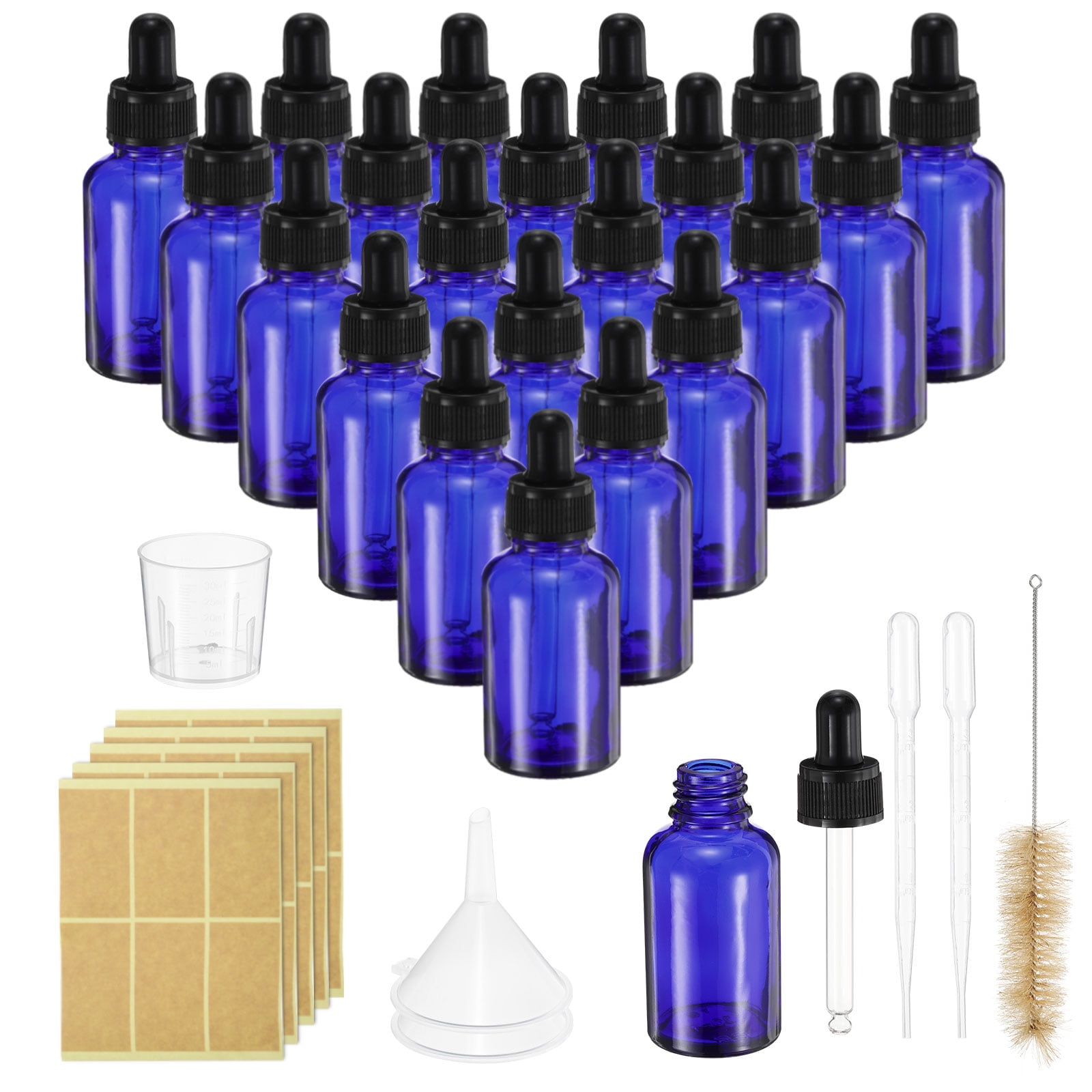 Uxcell 30ml Glass Dropper Bottle, 48Pcs Eye Dropper Container with ...