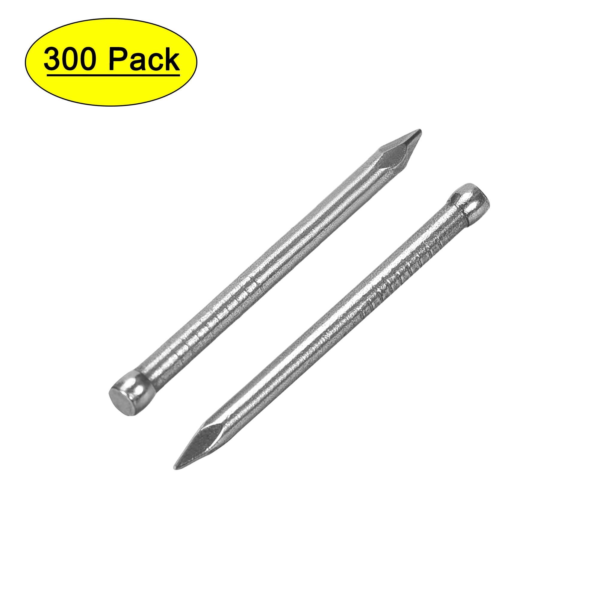 Uxcell 30mm 1.2" Finishing Nails Carbon Steel 300 Pack - Walmart.com
