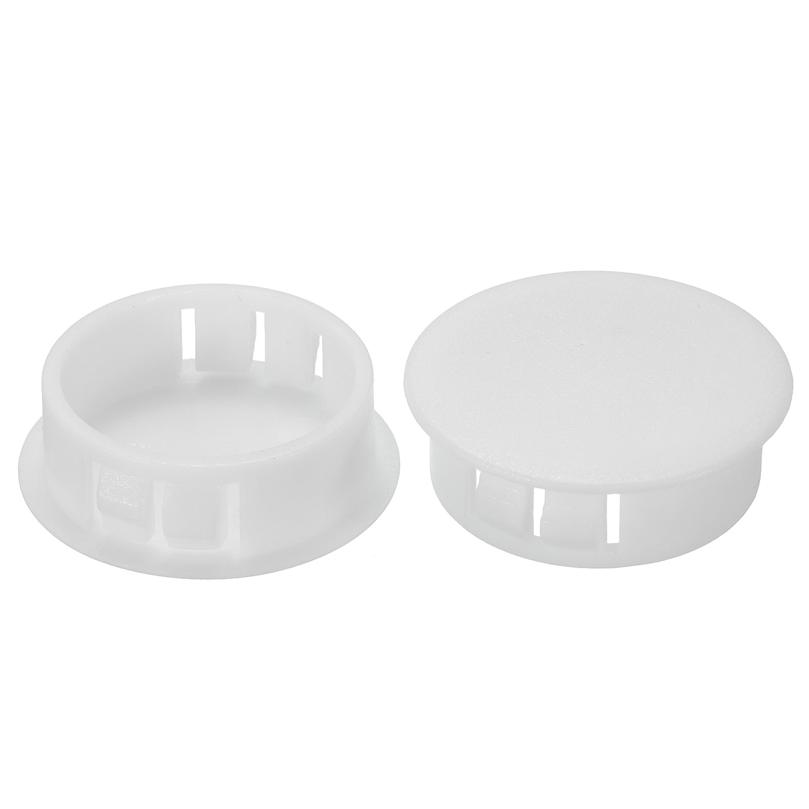 Uxcell 30mm 1.2" Plastic Hole Plugs, Flush Type Round Hole Cover Snap ...