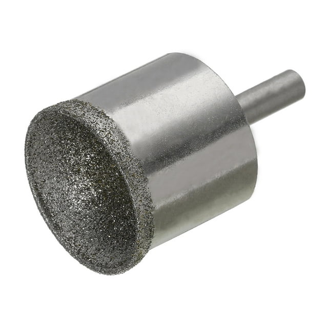 Uxcell 30mm 100 Coarse Grits Diamond Mounted Point Spherical Concave ...