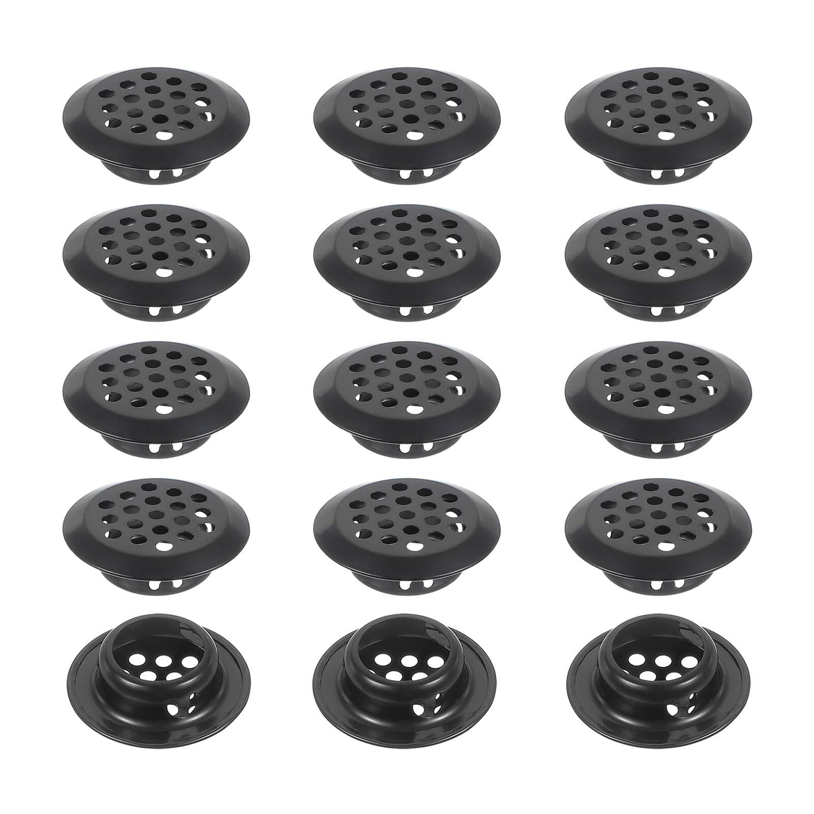 Uxcell 30mm Circular Air Vents, Dual Panel Round Mesh Hole Louver Round ...