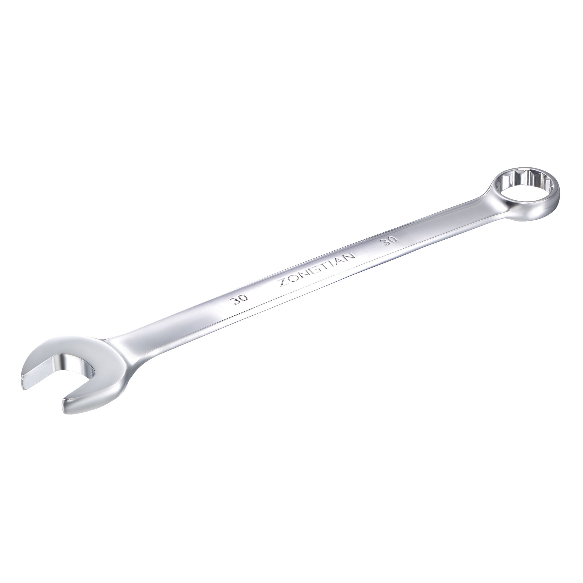 Uxcell 30mm Combination Wrench with Offset Box End and Angled Open End ...