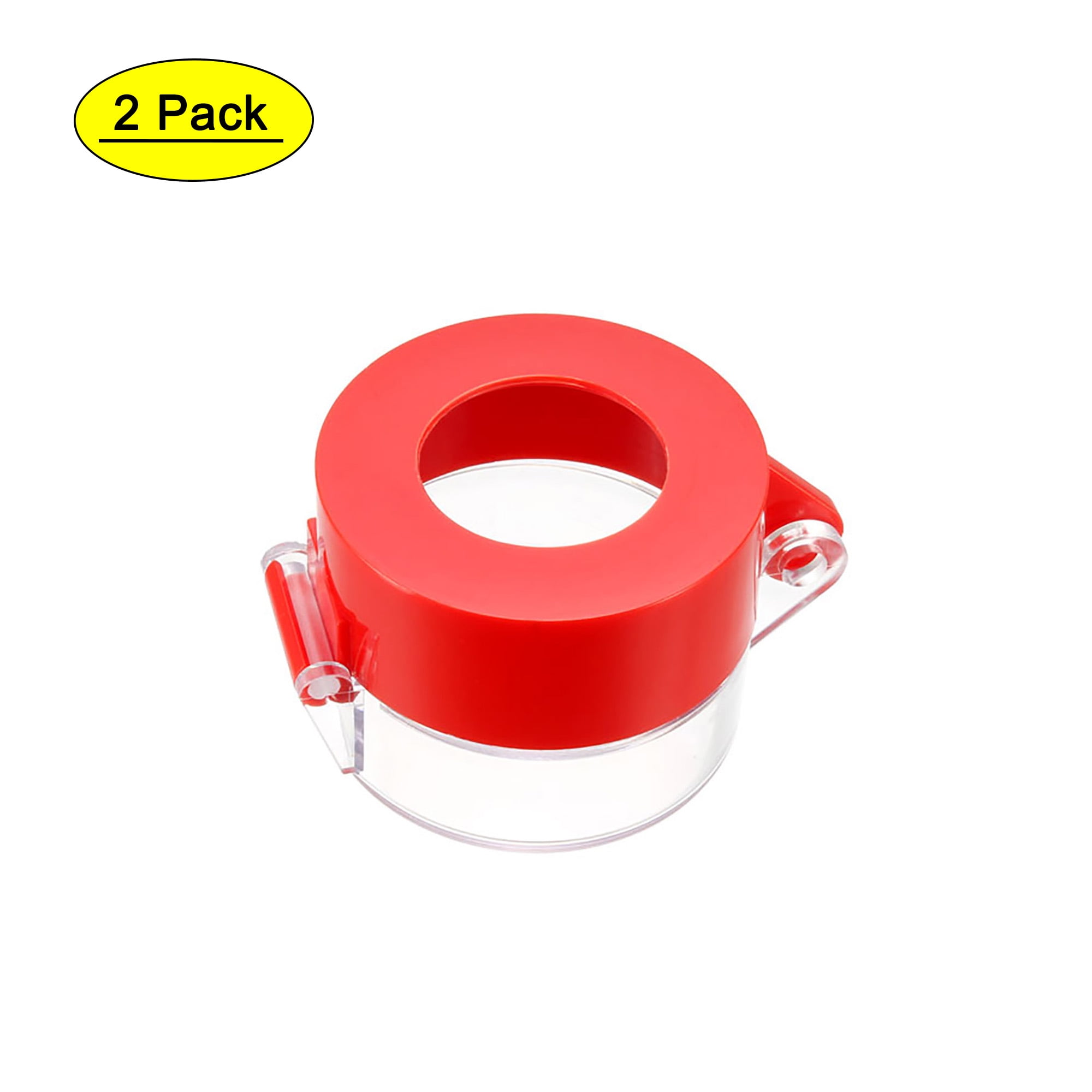 Uxcell 30mm Dia. 55x43mm Plastic Push Button Switch Cover Protector Red ...