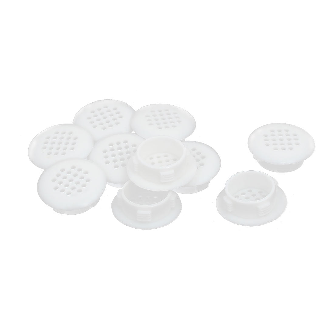 Uxcell 30mm Dia Shoes Furniture Plastic Square Mesh Hole Air Vent ...