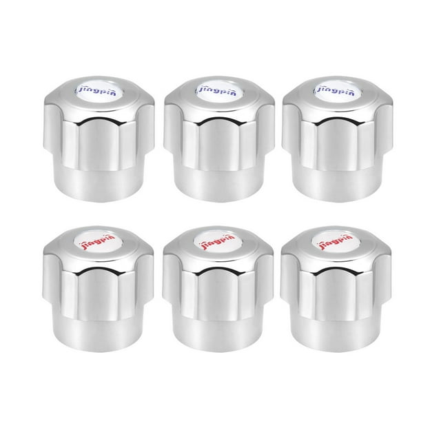 Uxcell 30mm Dia Universal Faucet Knob Handle Replacement Kit 6 Pack ...