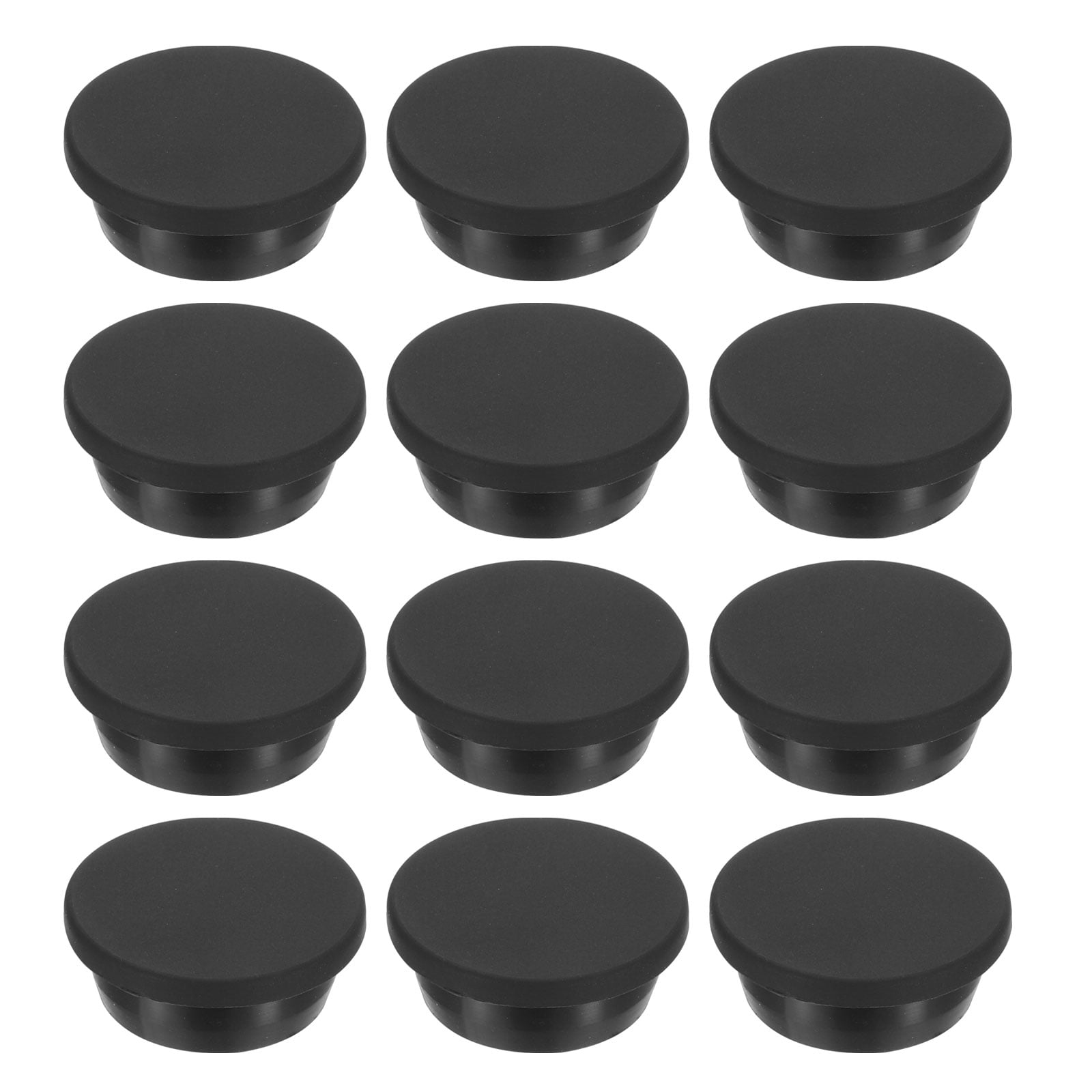 Uxcell 30mm Diameter Rubber Hole Plugs, 12 Pcs Silicone Rubber Round ...
