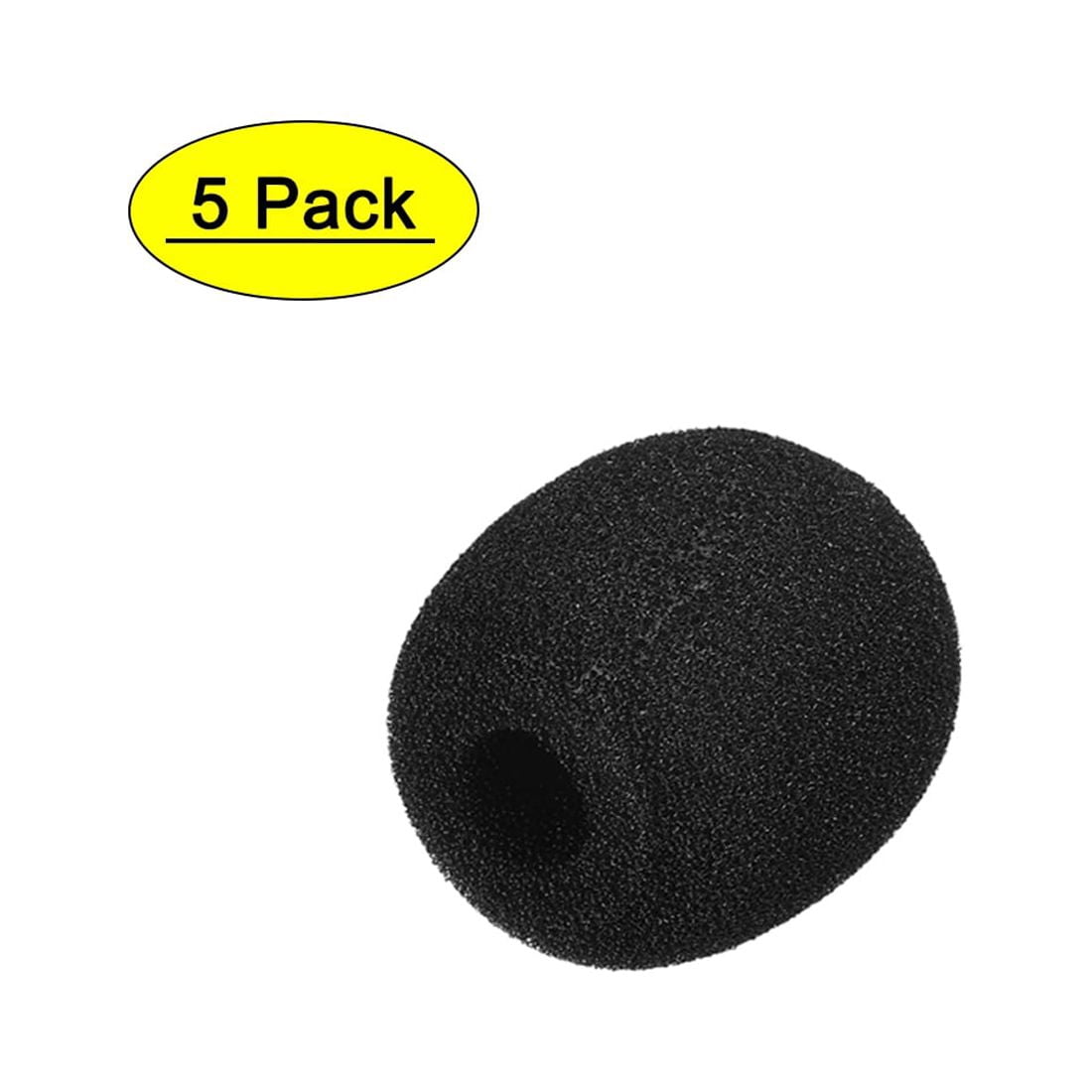 Uxcell 30mm Length Black Mic Cover Headset Windscreen Foam 5 Pack ...