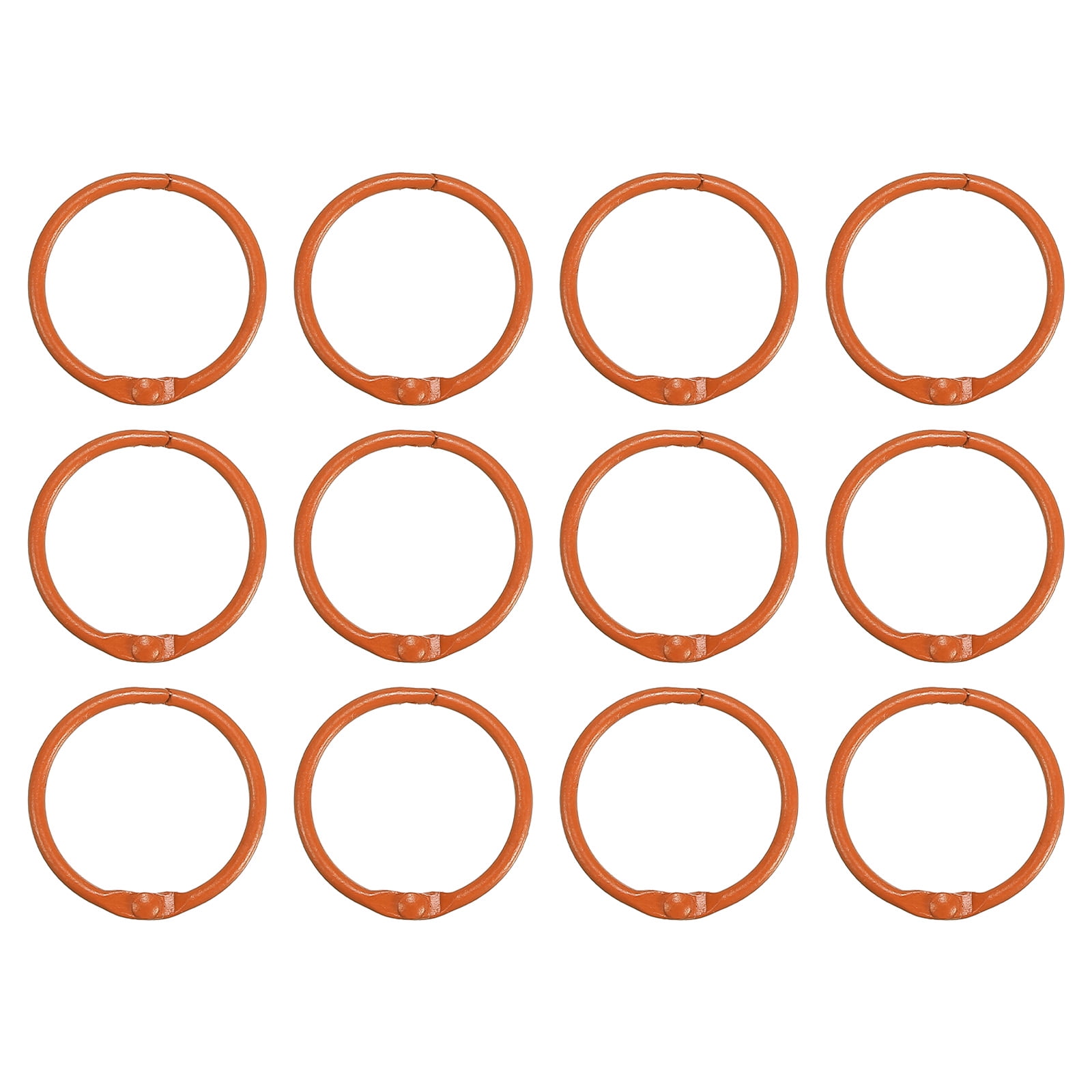Uxcell 30mm Loose Leaf Binder Rings, 12 Pack 2.2mm Metal Flash Card ...