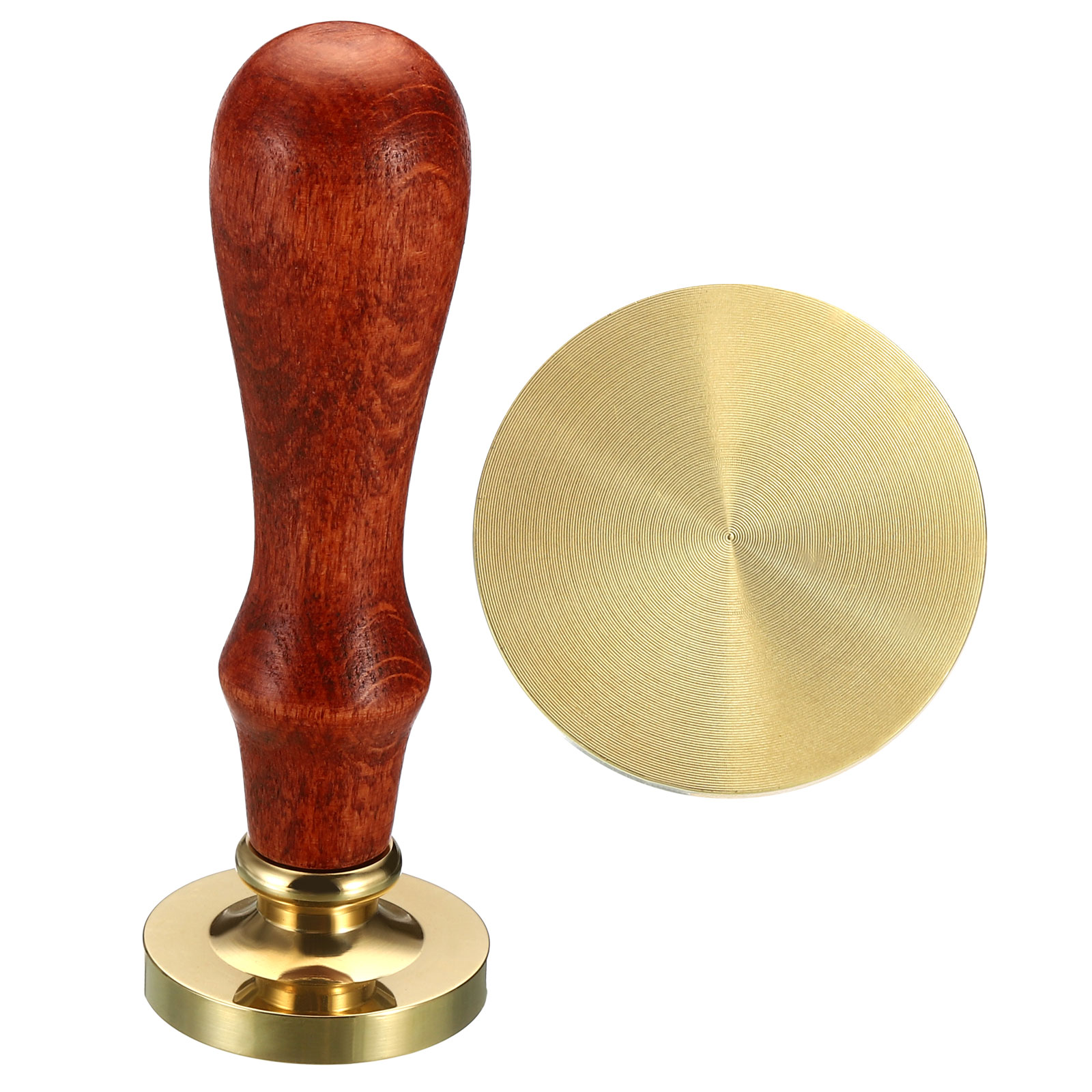 Uxcell 30mm Round Blank Wax Seal Stamp, Removable Brass Head without ...