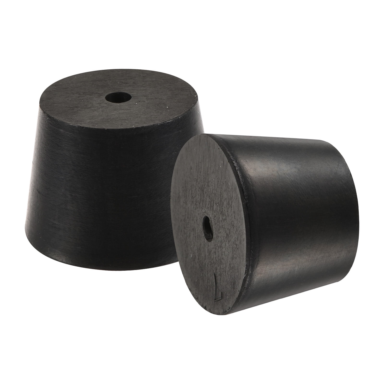 Uxcell 30mm to 37mm w Hole Rubber Tapered Plug for Lab Home Black 10 ...