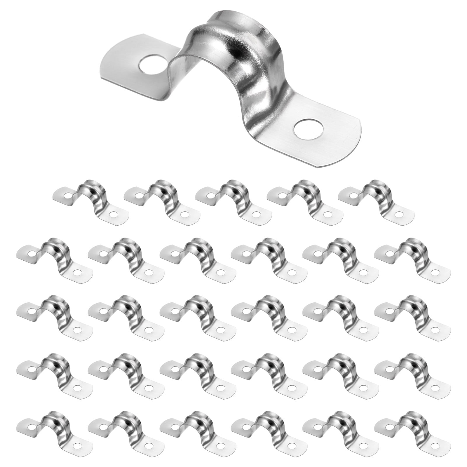 Uxcell 30pcs 1/2-Inch 12mm Conduit Clamps M12 U Tube Pipe Clamp ...