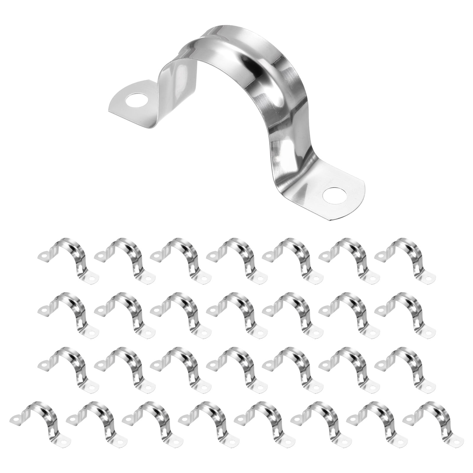 Uxcell 30pcs 1 3/8-Inch 35mm Conduit Clamps M35 U Tube Pipe Clamp ...