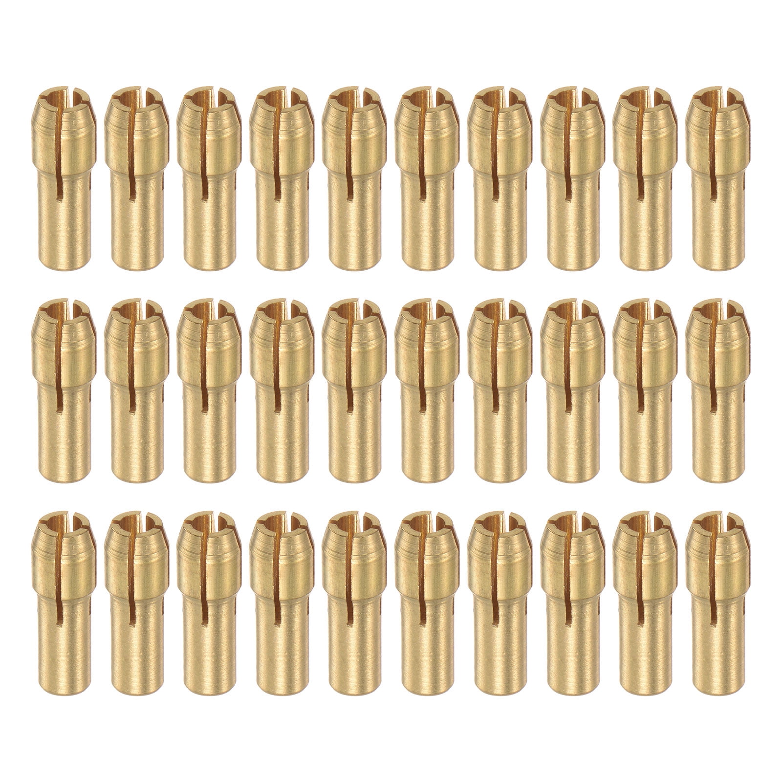 Uxcell 30pcs 3mm Brass Drill Chucks Collet Bit Sets for Rotary Tools, 4 ...
