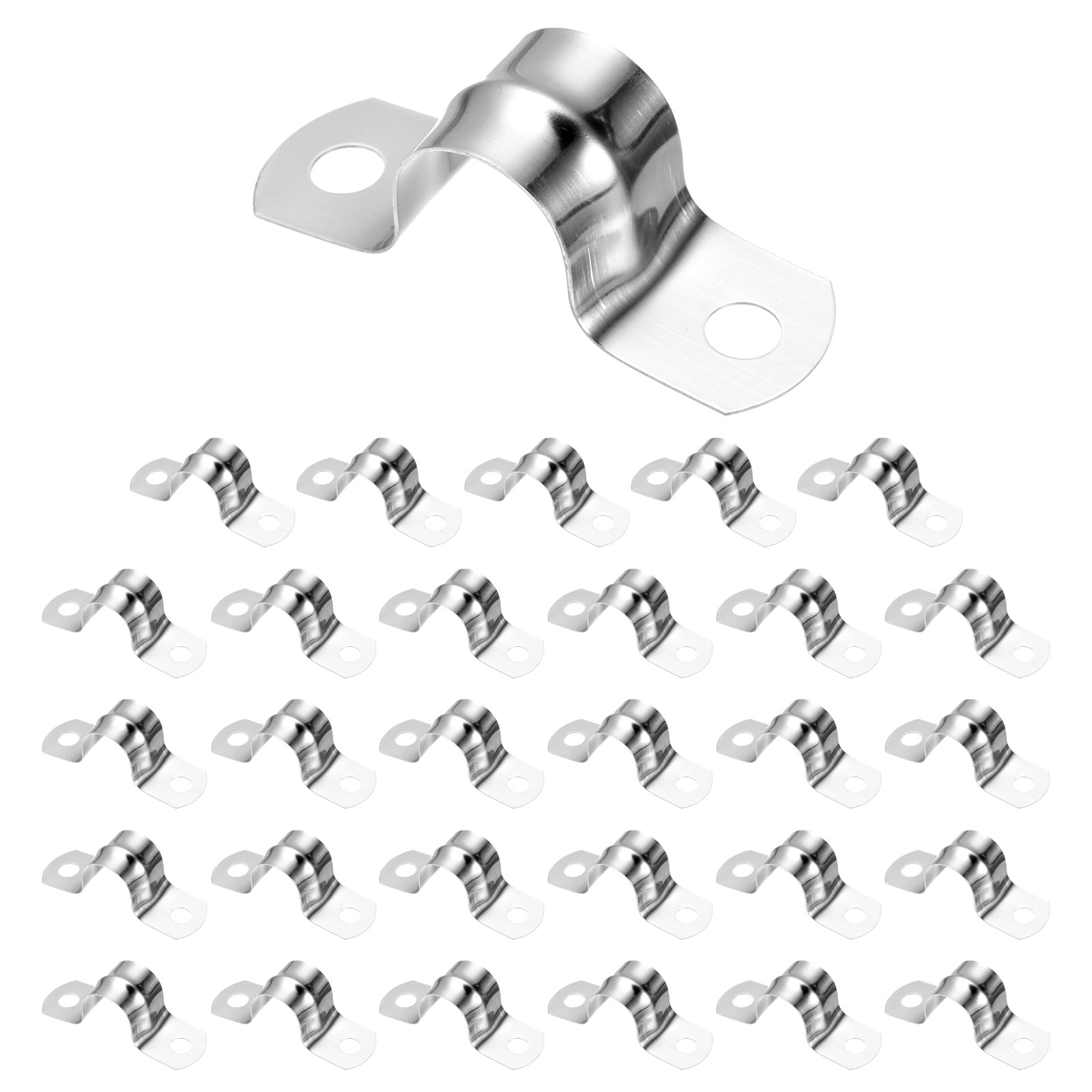 Uxcell 30pcs 5/8-Inch 16mm Conduit Clamps M16 U Tube Pipe Clamp ...