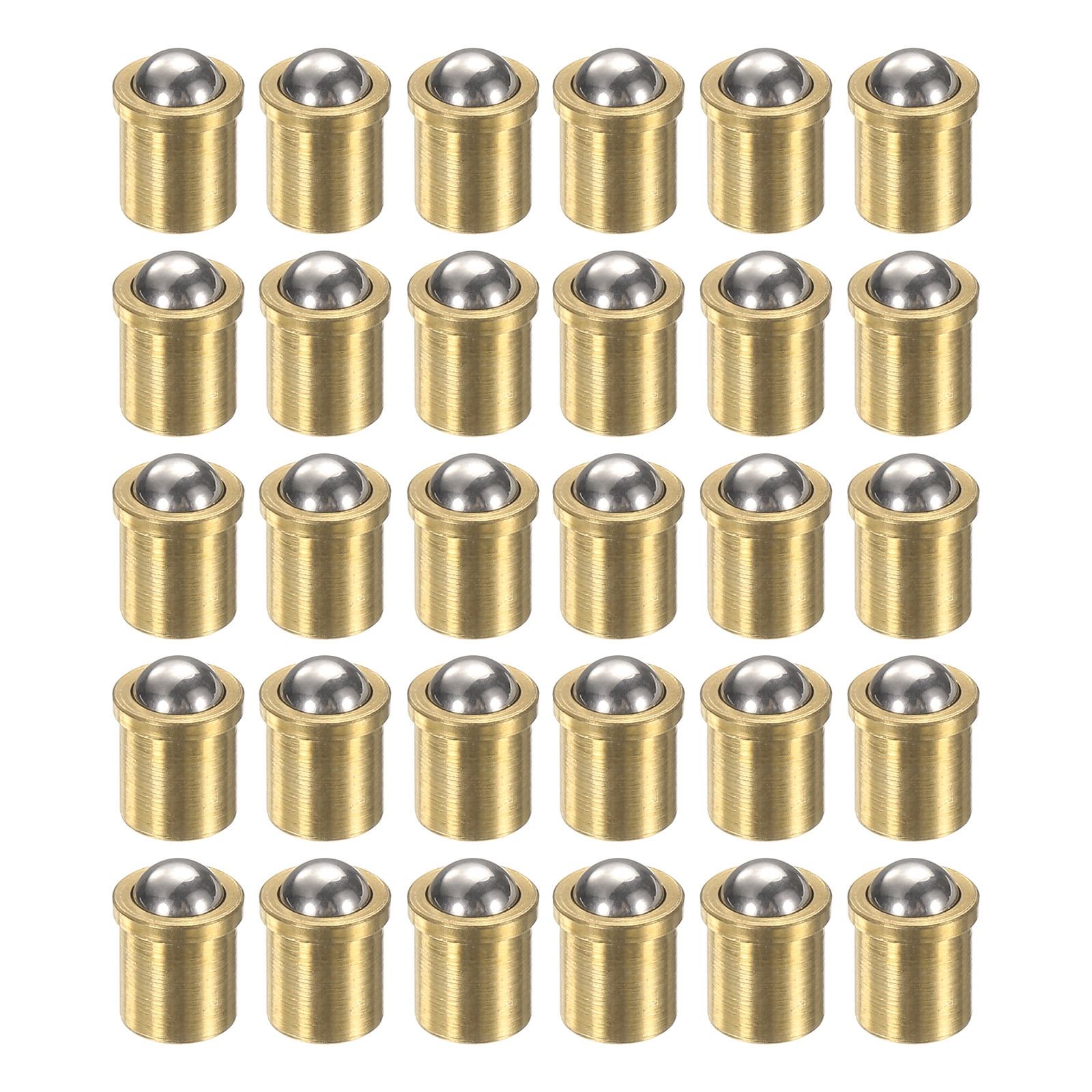 Uxcell 30pcs Ball Point Spring Plunger 5x6mm Brass Small Ball Plunger ...