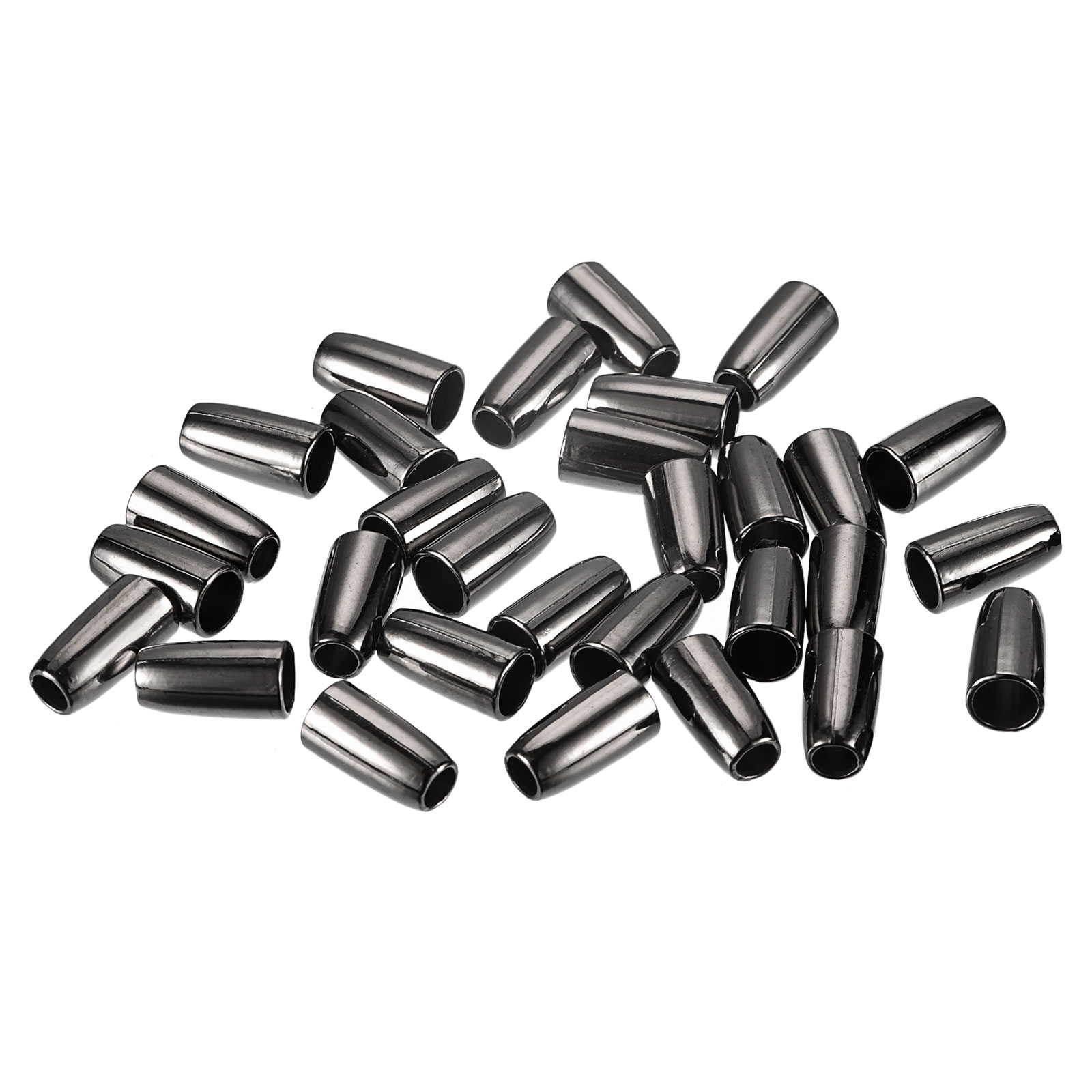 Uxcell 30pcs Bell End Stopper, Alloy Cone Cord Rope Lock Bell Shape ...
