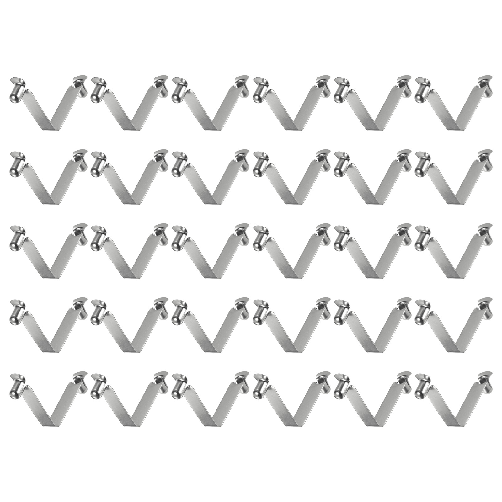 Uxcell 30pcs Double Button Kayak Paddle Snap Spring Clip 6x9.5x40mm V ...